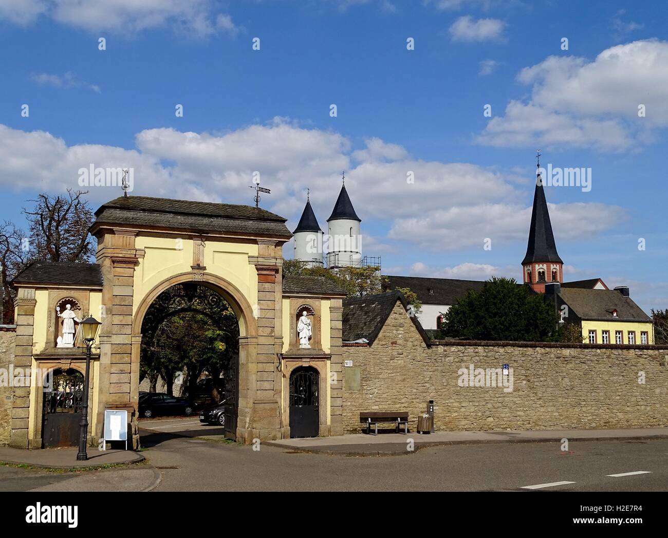 Steinfeld Monastery Basilica Church Main Entrance and three Towers ...