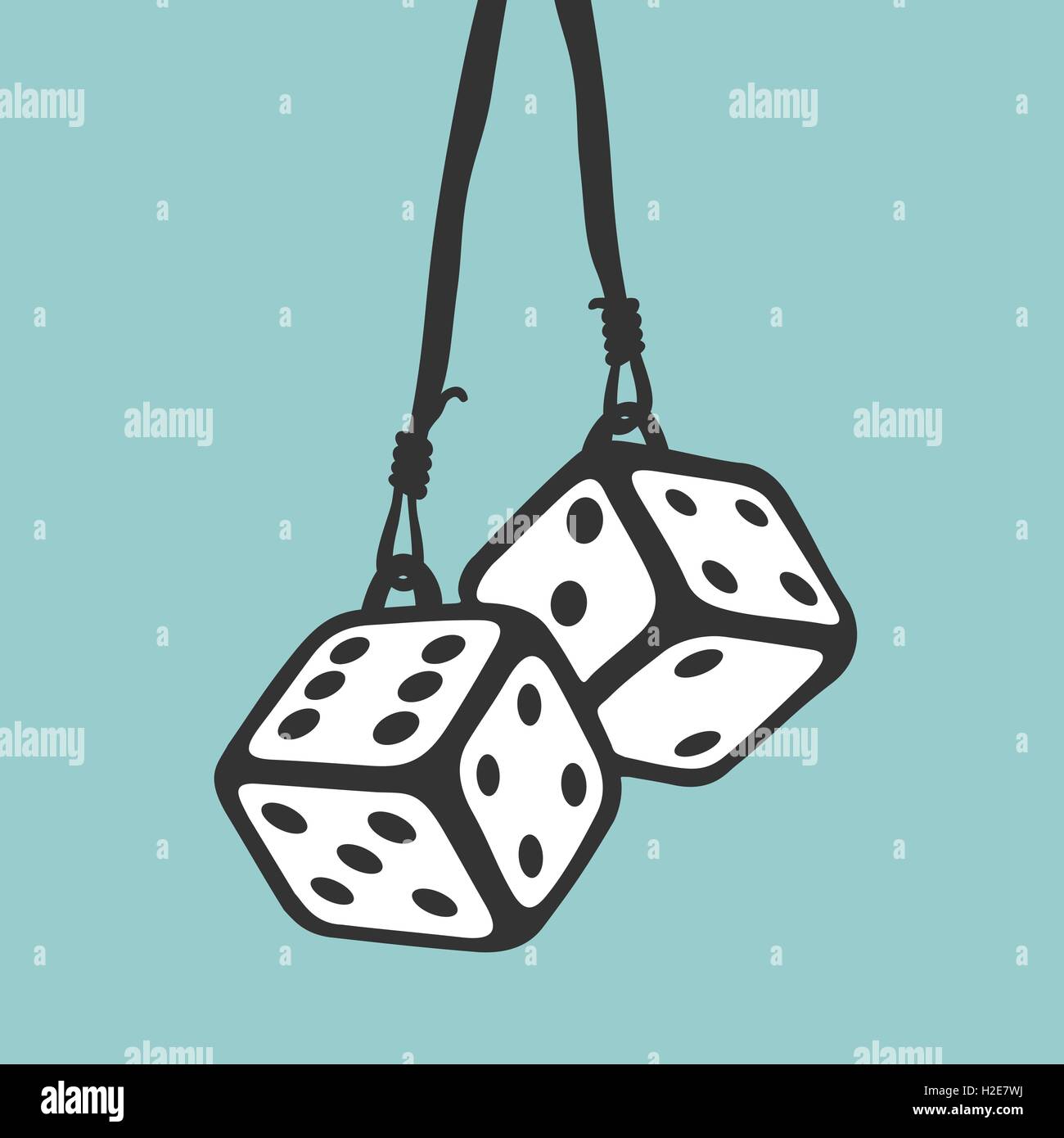 Car dice Stock Vector Images - Alamy