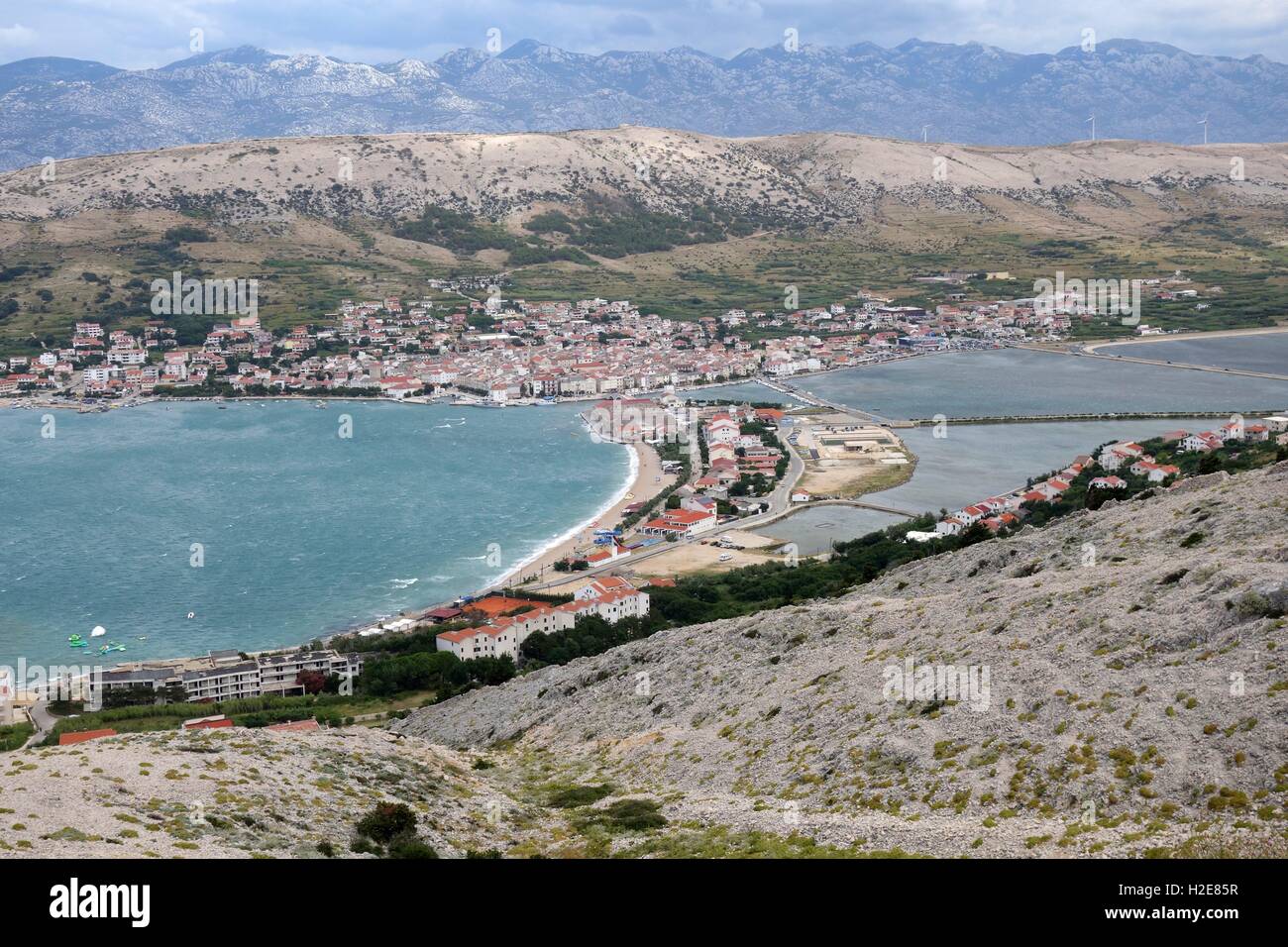 Overlooking the town of Pag on the homonymous island Pag | usage ...