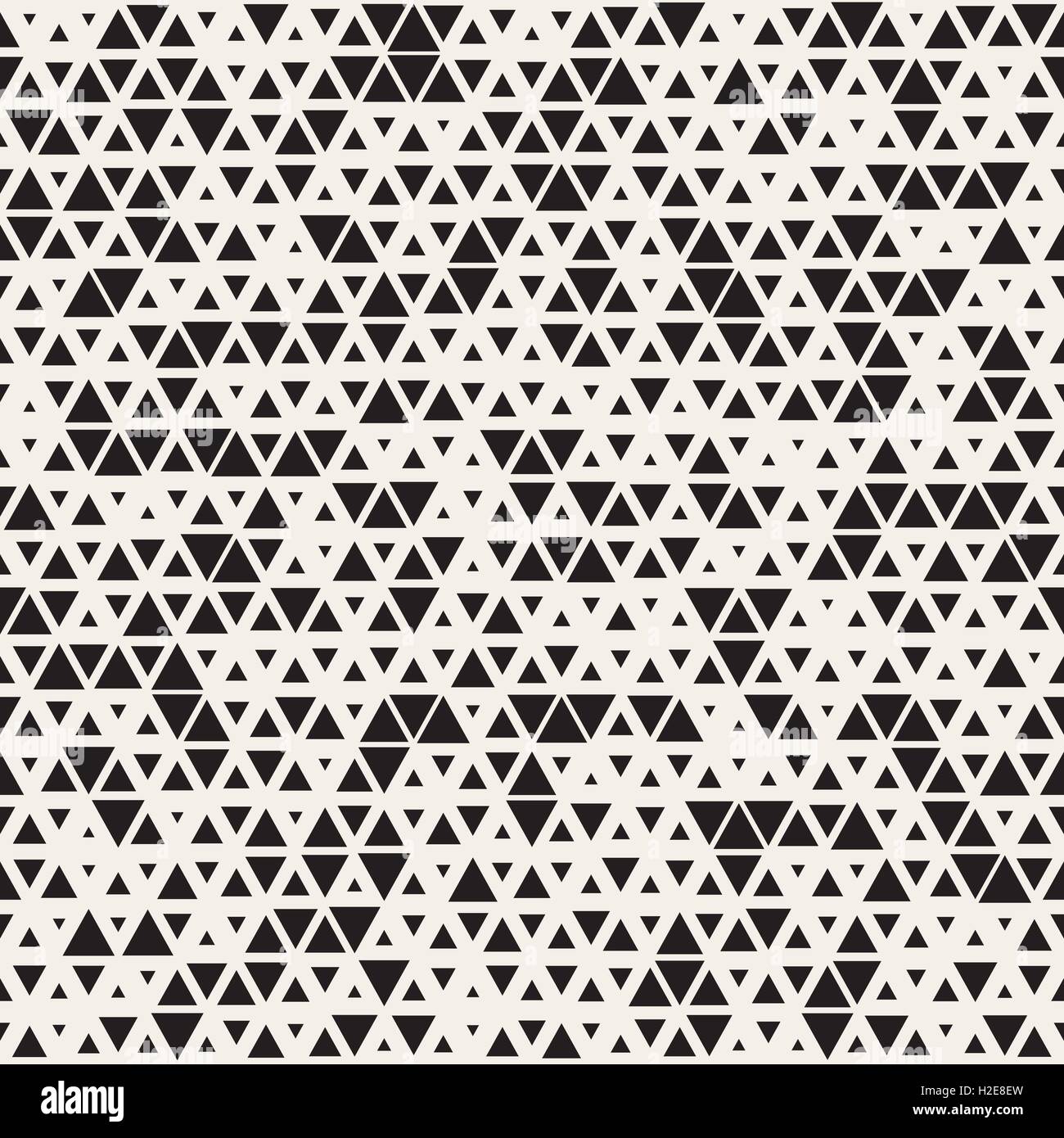 Vector Seamless Black and White Random Size Triangles Grid Pattern ...
