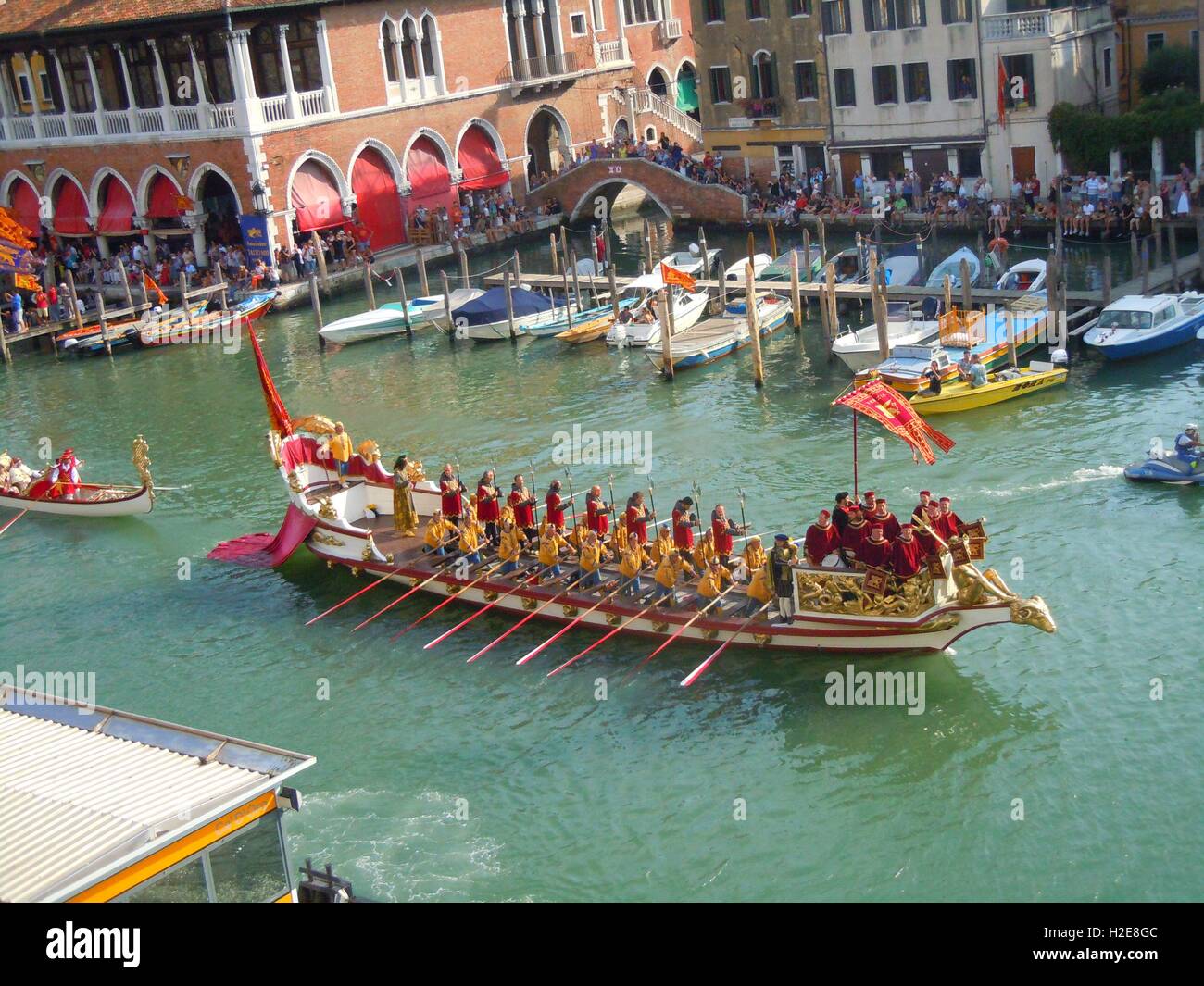 The "Regata Storico" with historic boats is performed each year on the ...