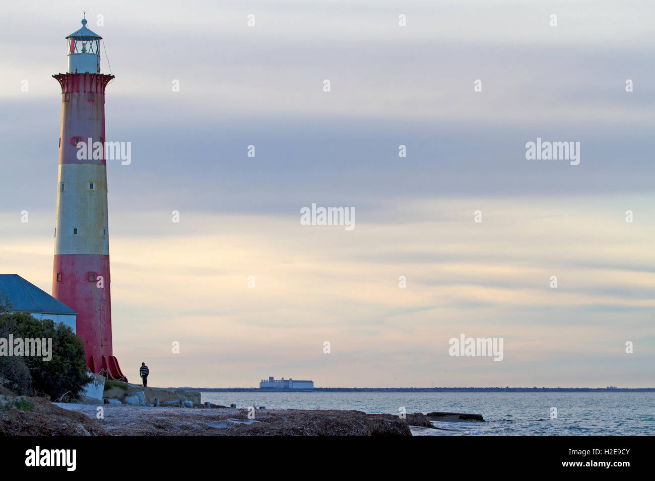 Troubridge Island lighthouse Stock Photo - Alamy