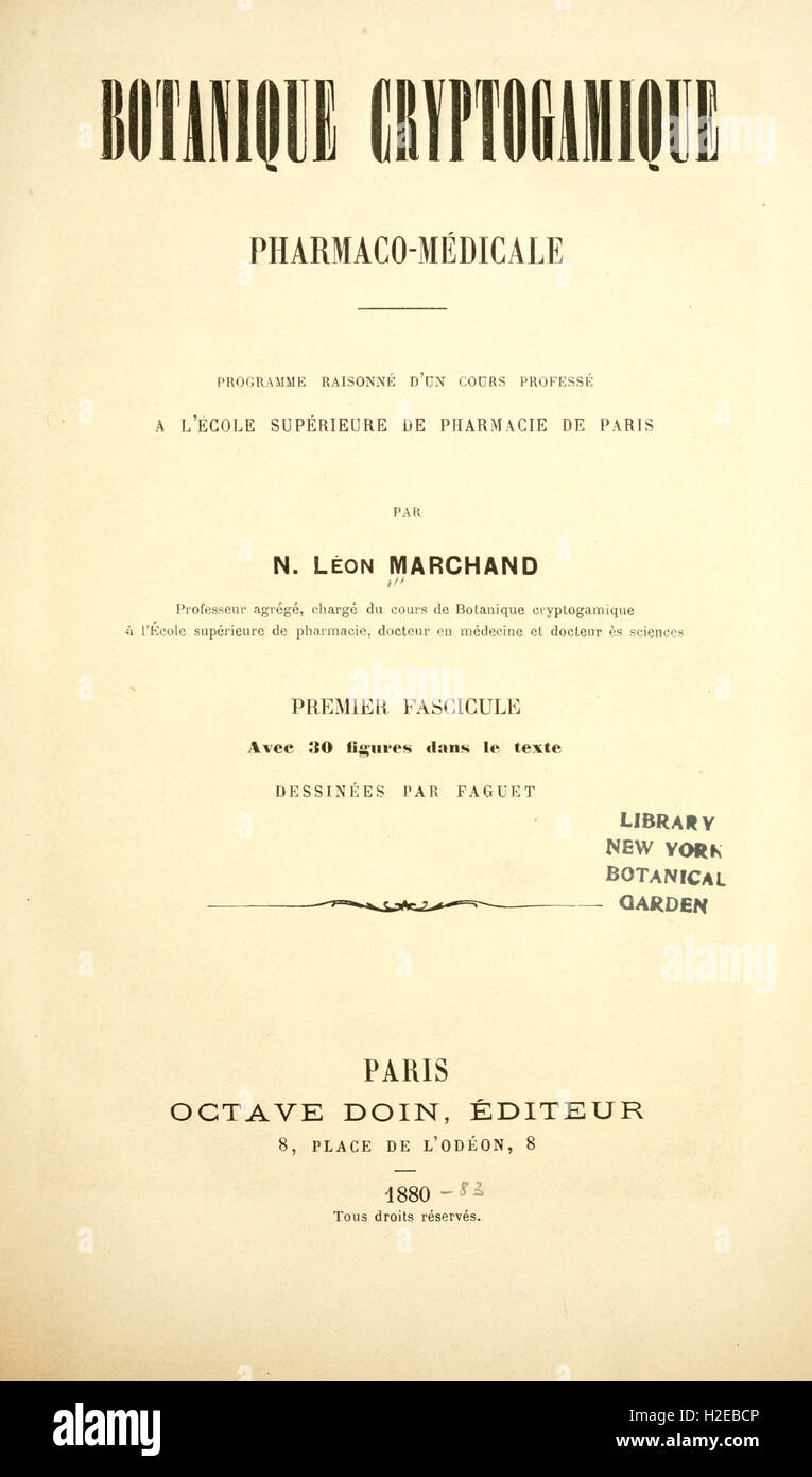 This work covers medicinal and cryptogamic plants, focusing on species ...