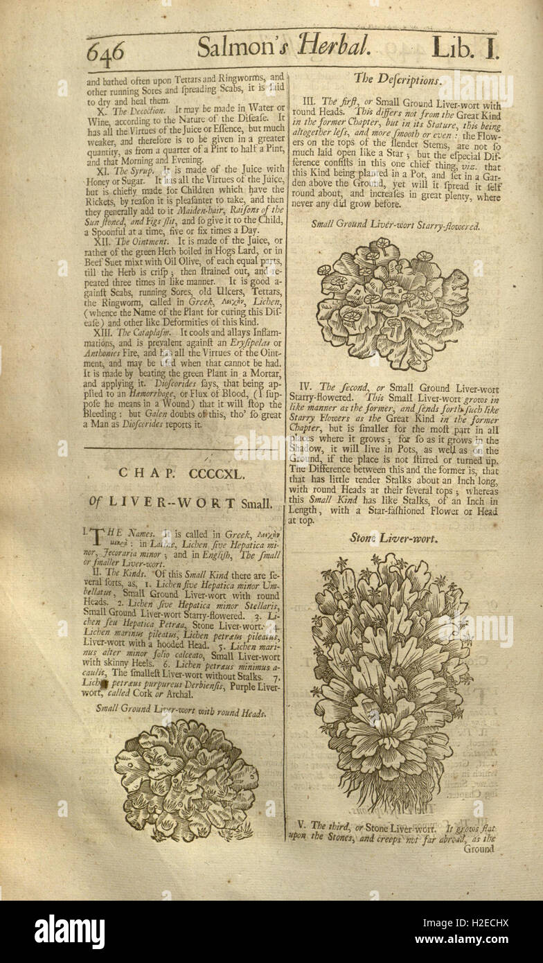 A detailed reference work on English herbal plants, cataloging their ...