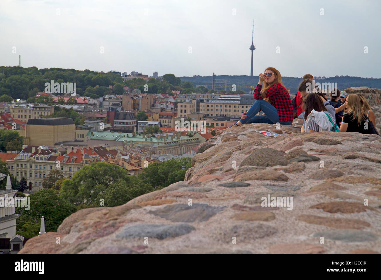 View over Vilnius from the upper castle Stock Photo - Alamy