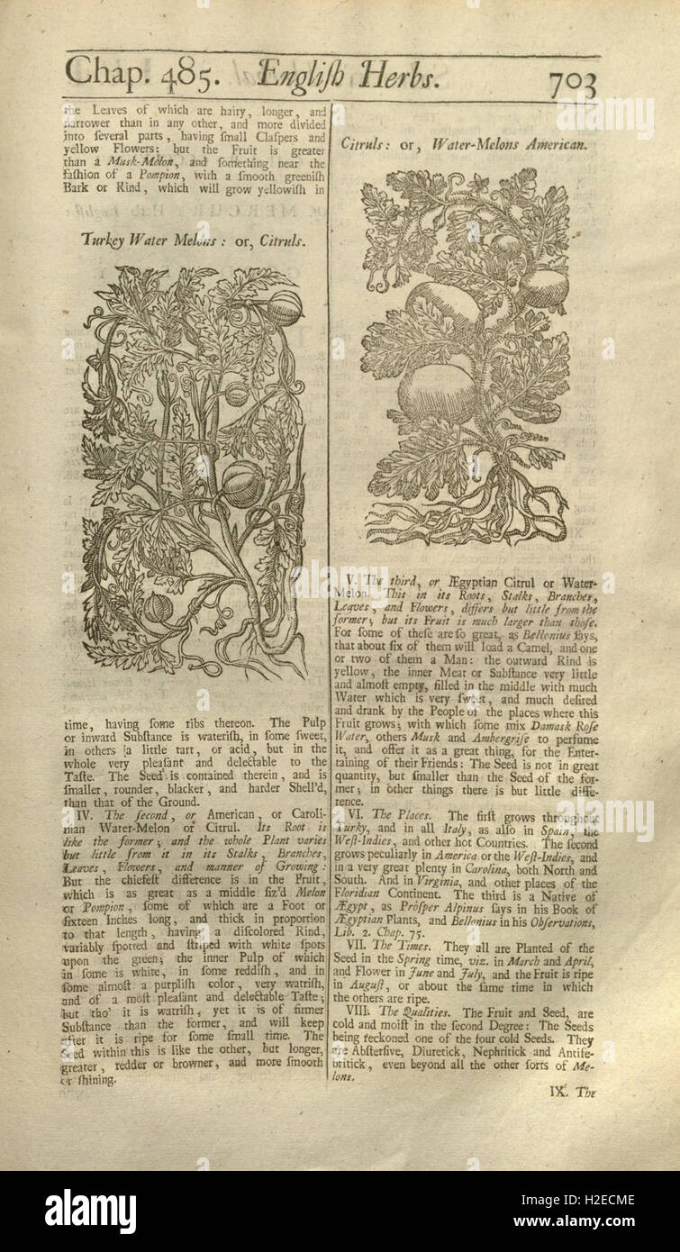 A botanical work documenting the history of plants in England, with a ...