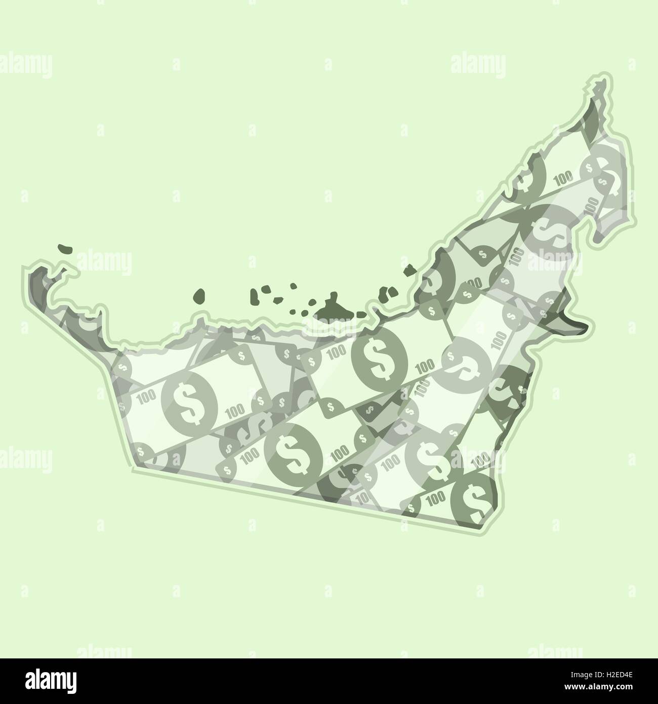 Dubai map middle east hi-res stock photography and images - Alamy