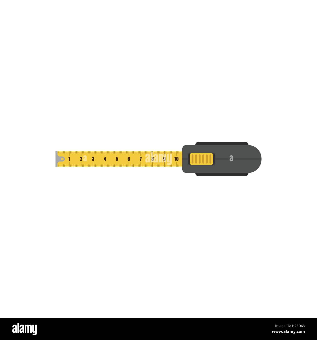 Tape measure isolated, flat design, vector illustration Stock Vector ...
