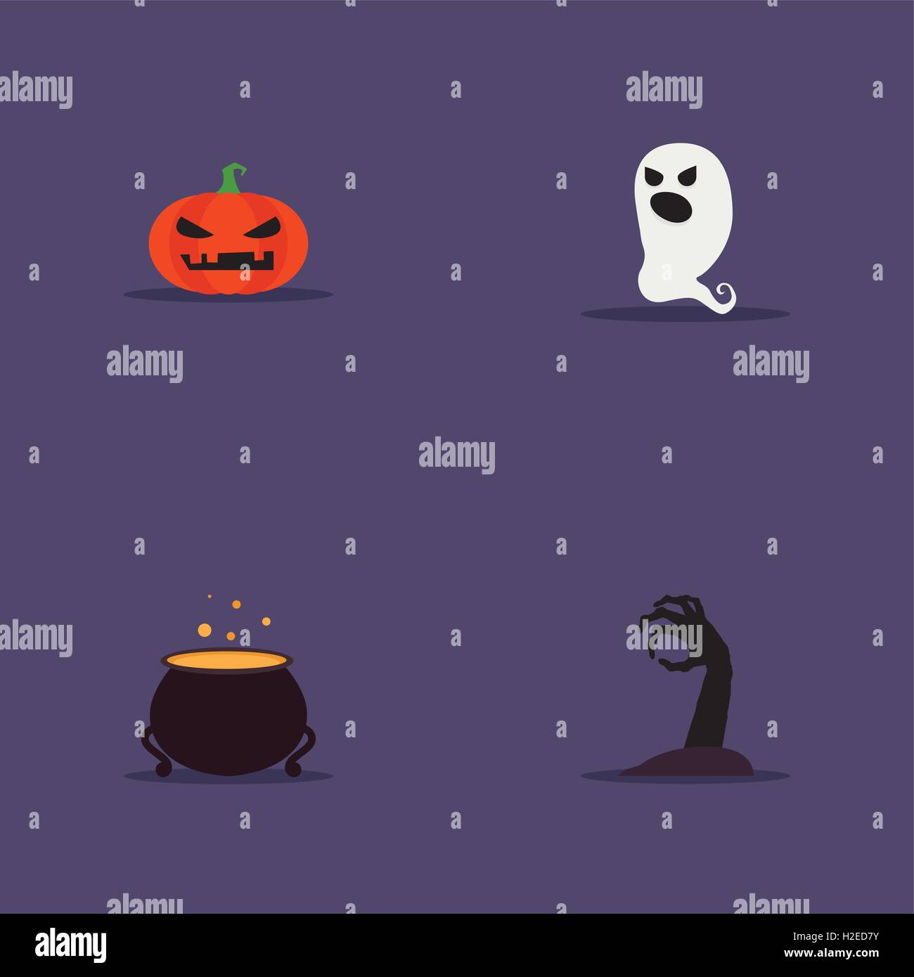 Cartoon halloween objects Stock Vector Image & Art - Alamy