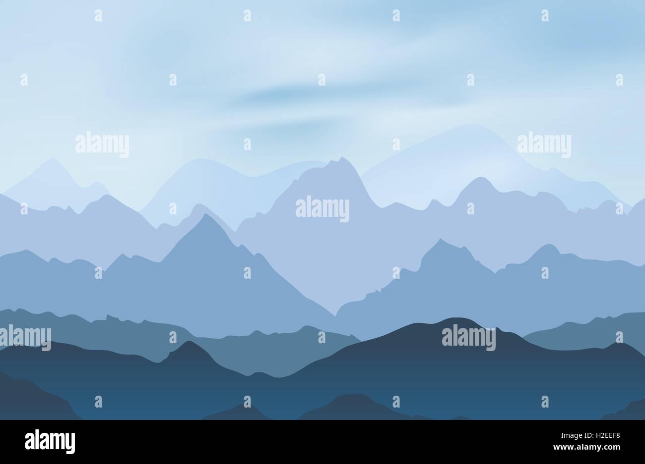 Vector gradient mountains Stock Vector Images - Alamy