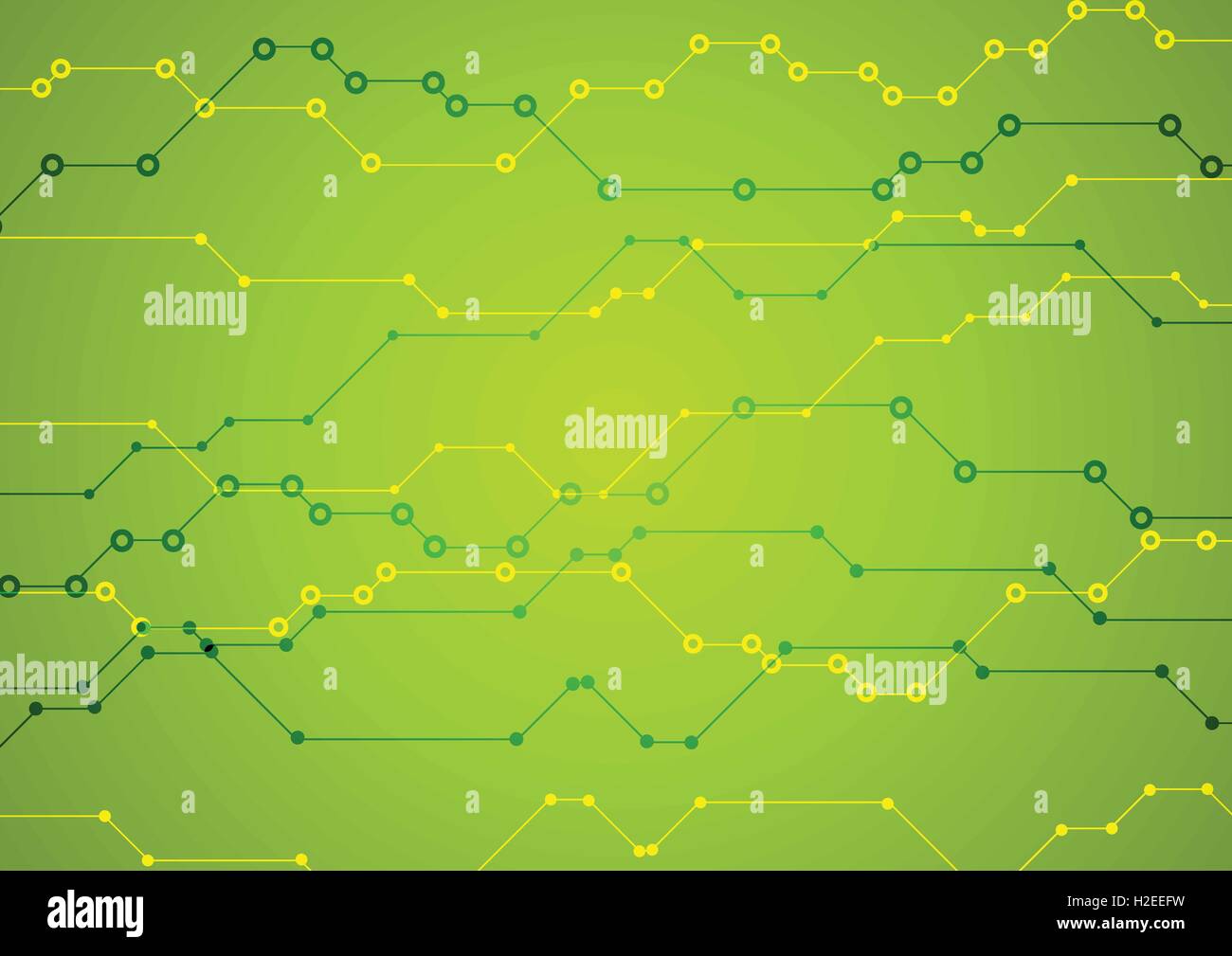 Bright green tech circuit board background. Vector design Stock Vector ...