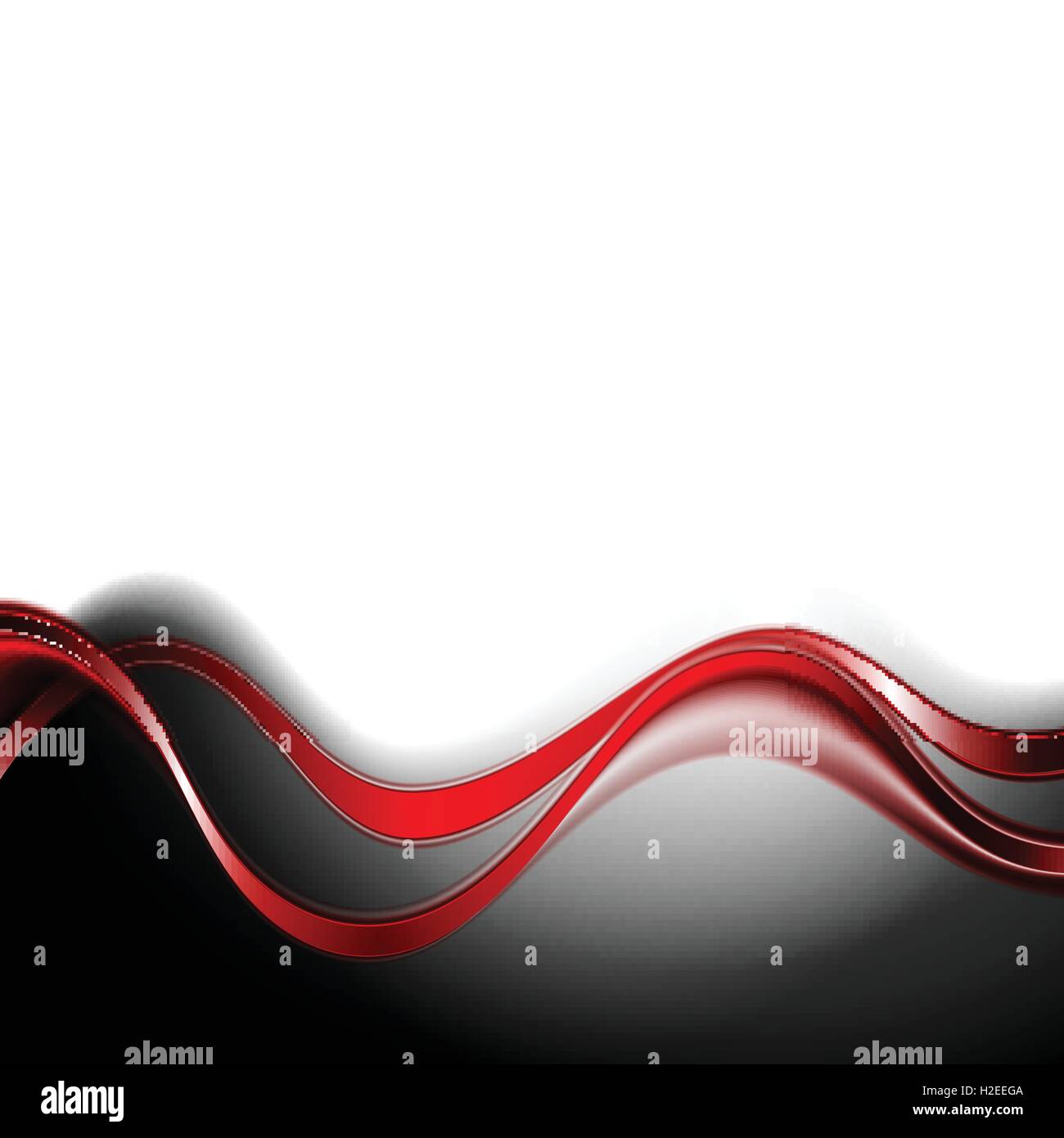 Abstract background with red waves. Vector illustration Stock Vector ...
