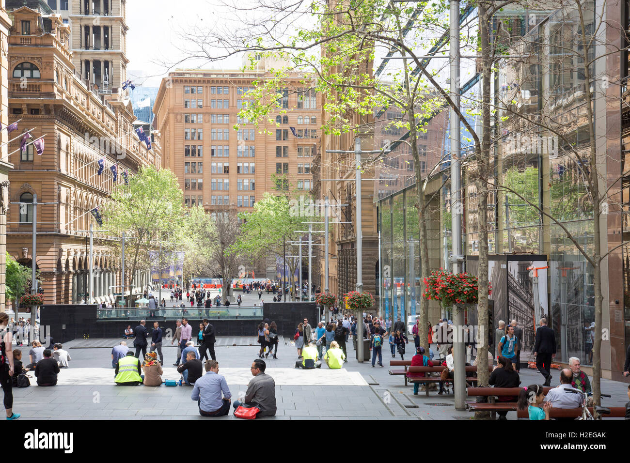 Martin Place in Sydney city centre CBD Stock Photo - Alamy