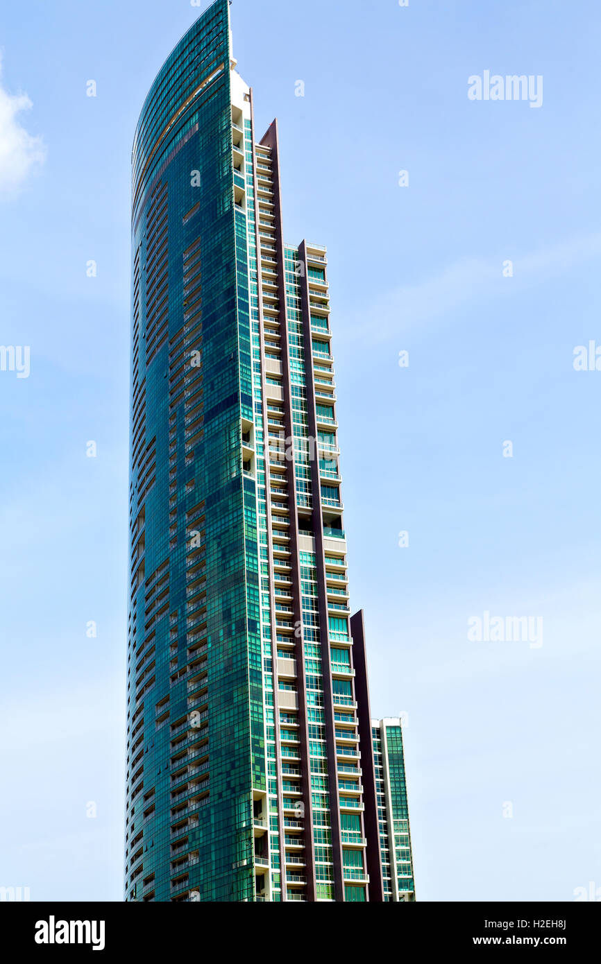 thailand bangkok office district palaces abstract modern building line ...