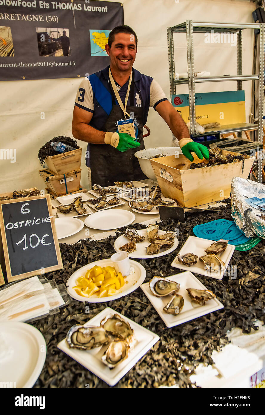 Italy Piedmont Turin " Terra Madre - Salone del Gusto 2016 " Breton ...