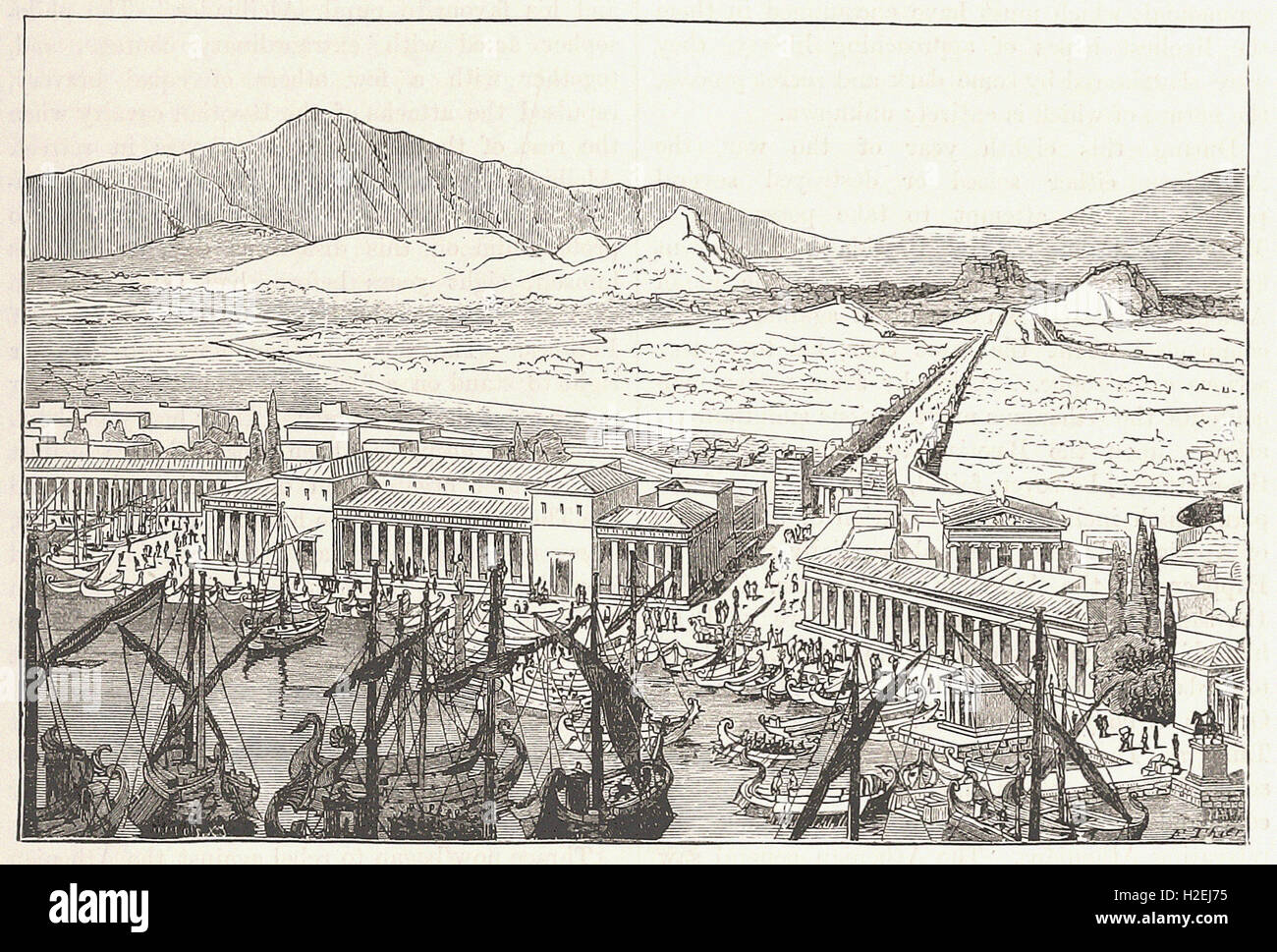 The piraeus with the long walls hi-res stock photography and images - Alamy