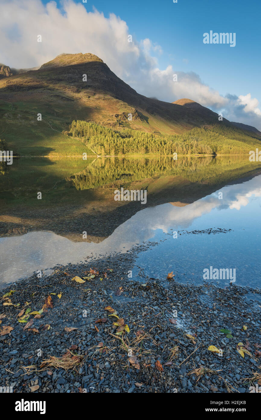 Buttermere reflection autumn hi-res stock photography and images - Alamy