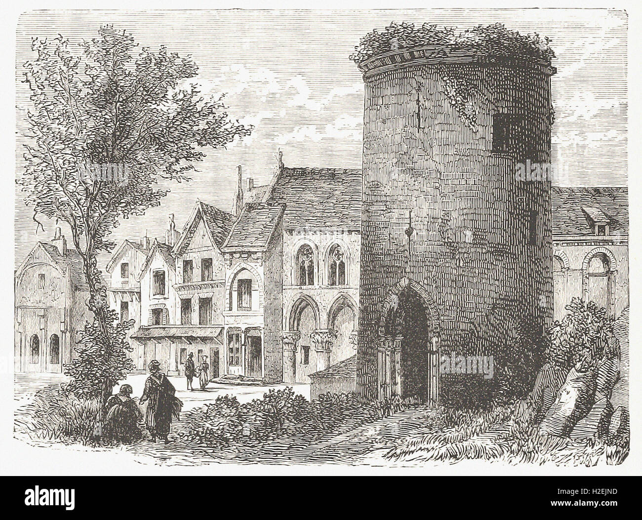 THE TOWER OF LOUIS D' OUTREMER AT LAON (DESTROYED IN 1831). - from ...