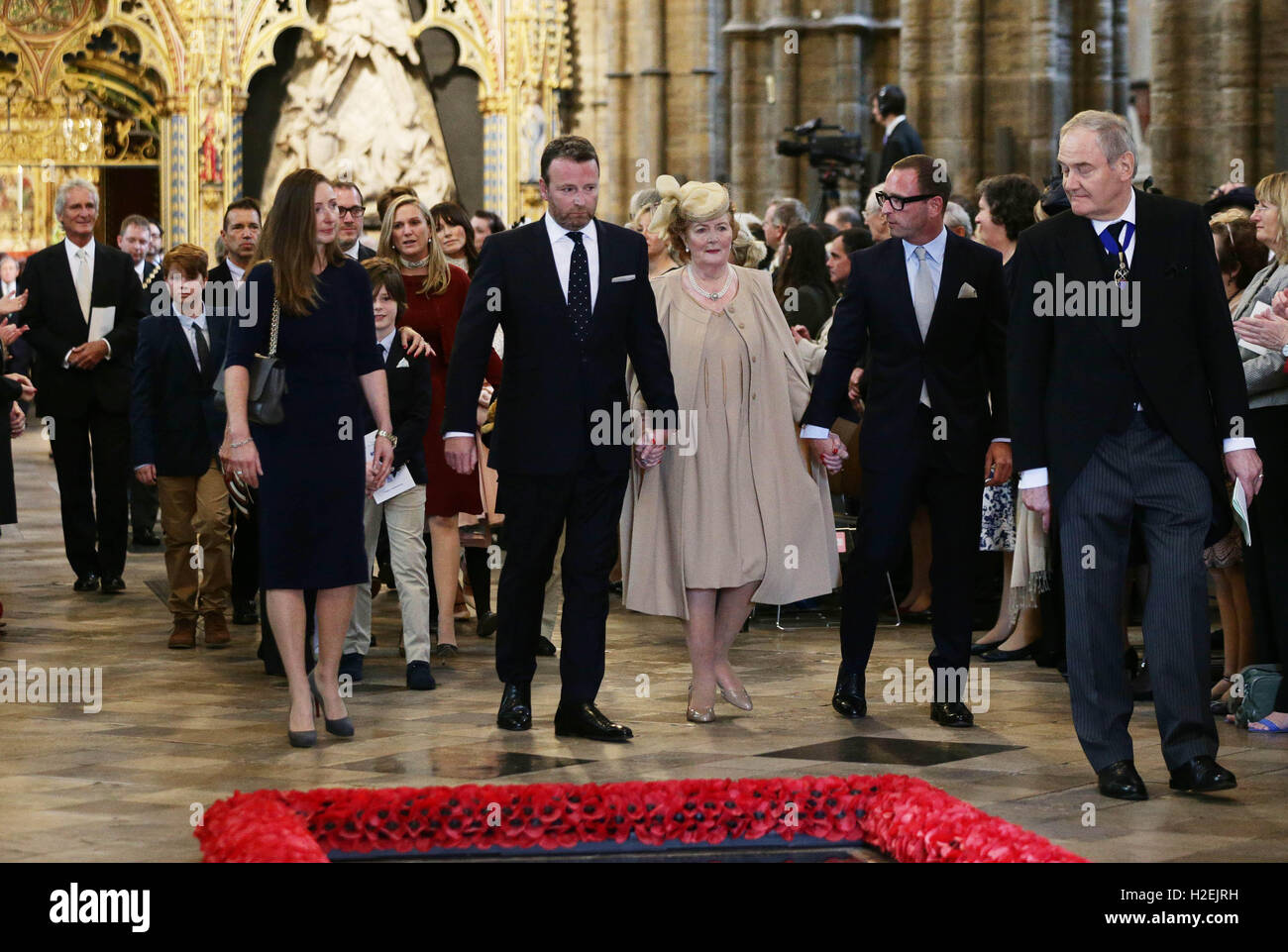 The family of Sir Terry Wogan, (left to right) daughter Katerine, son ...