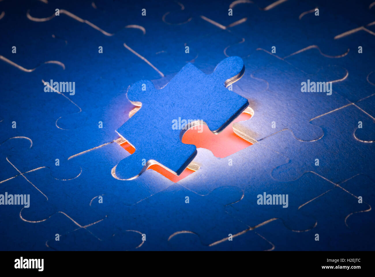 The dark blue puzzles. It is a symbol (the decision of all problems ...