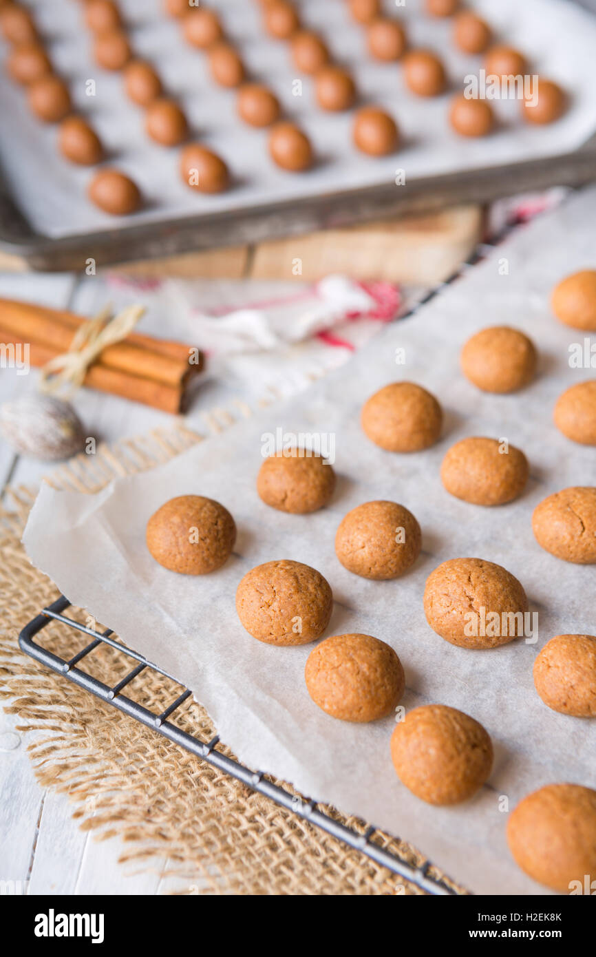 Homemade 'pepernoten' or 'kruidnoten', a Dutch delicacy for Dutch ...