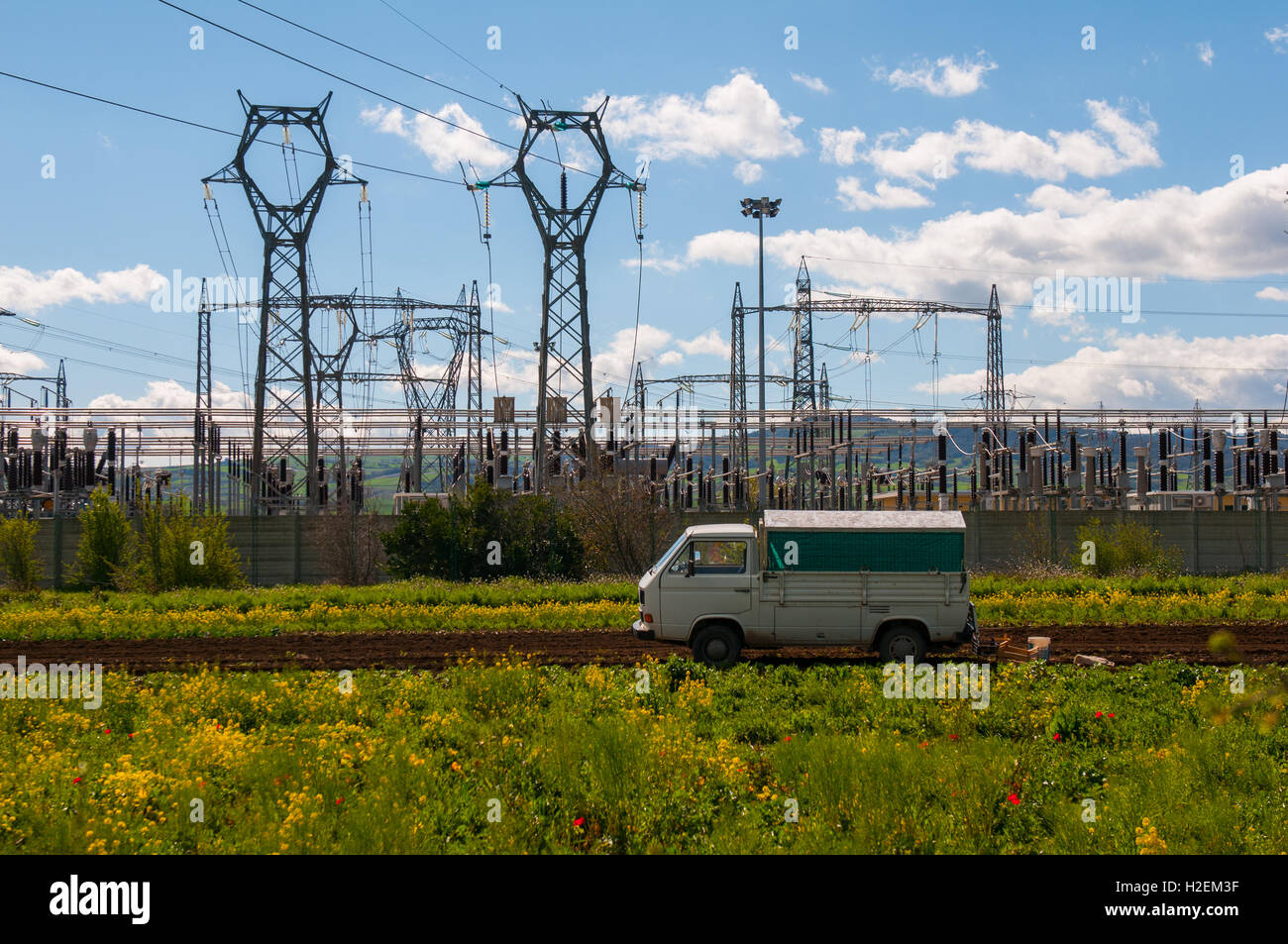 A power station in Termoli, south of Italy Stock Photo - Alamy