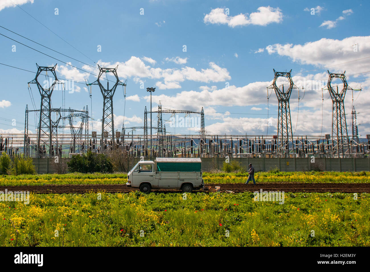 A power station in Termoli, south of Italy Stock Photo - Alamy