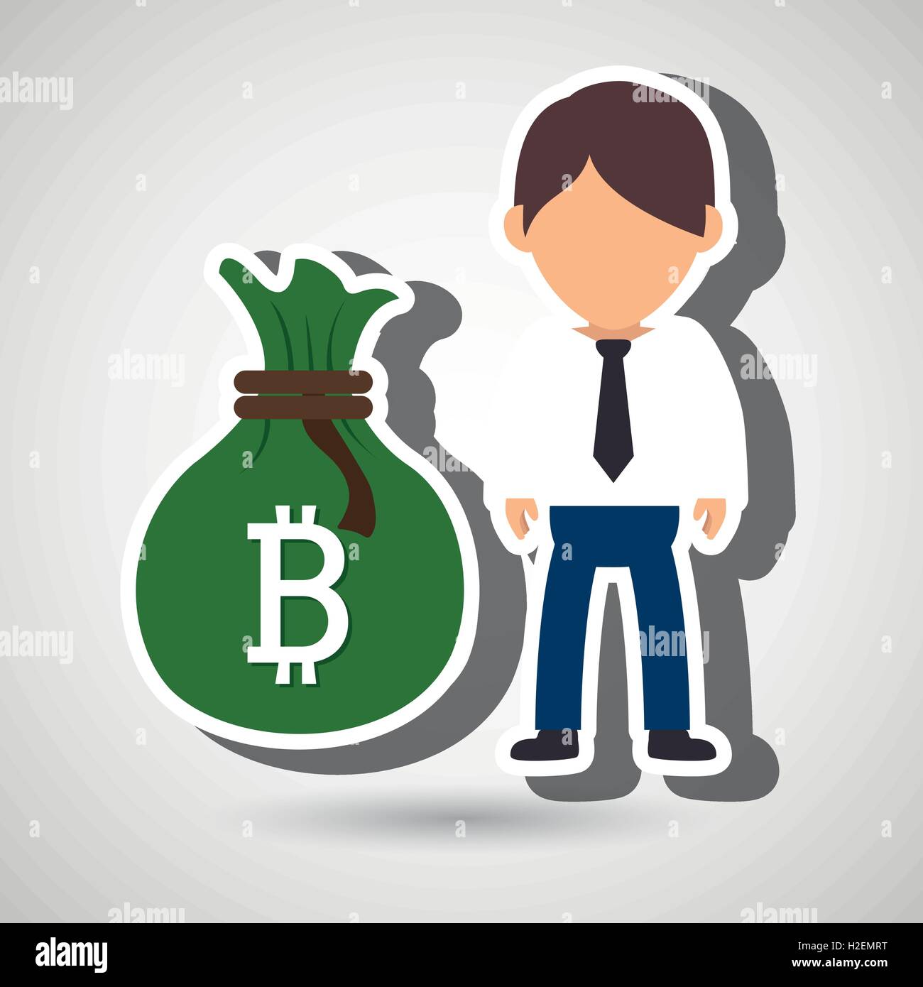 person man bit coin web Stock Vector Image & Art - Alamy