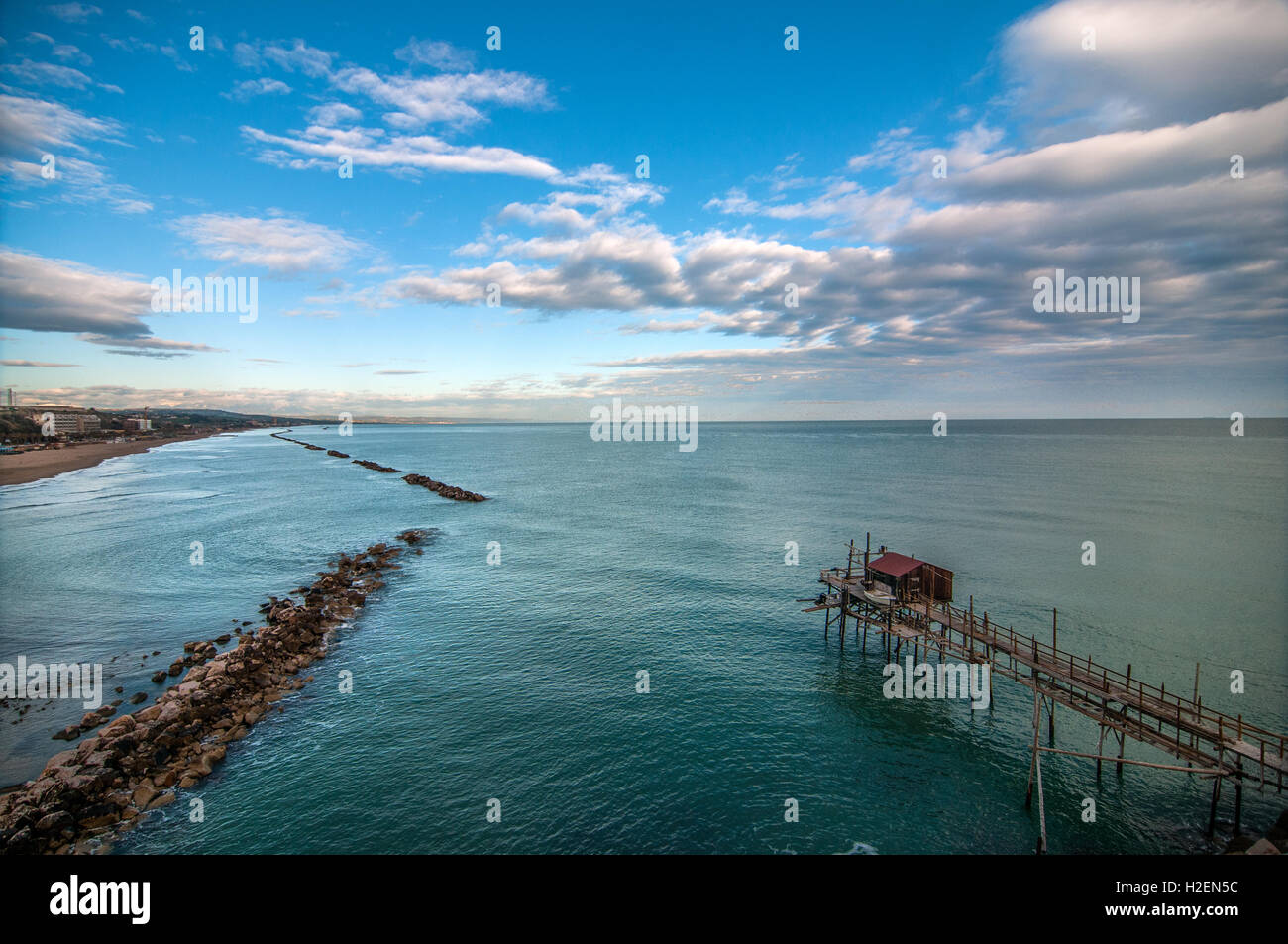 Beaches of Termoli, south of Italy Stock Photo - Alamy