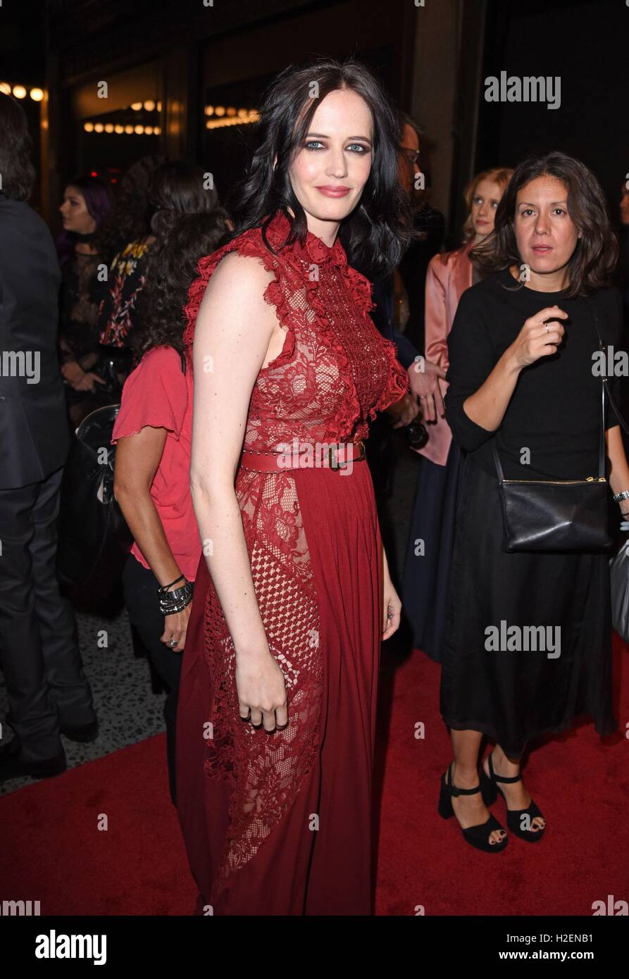 New York, NY, USA. 26th Sep, 2016. Eva Green at arrivals for MISS ...