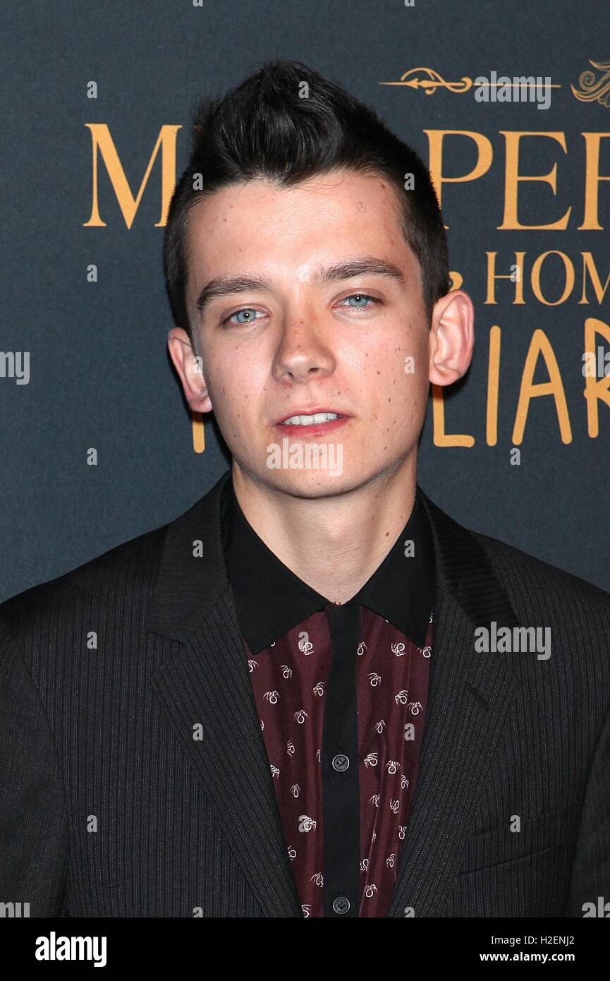 New York, USA. 26th September, 2016. Asa Butterfield at "Miss Peregrine ...