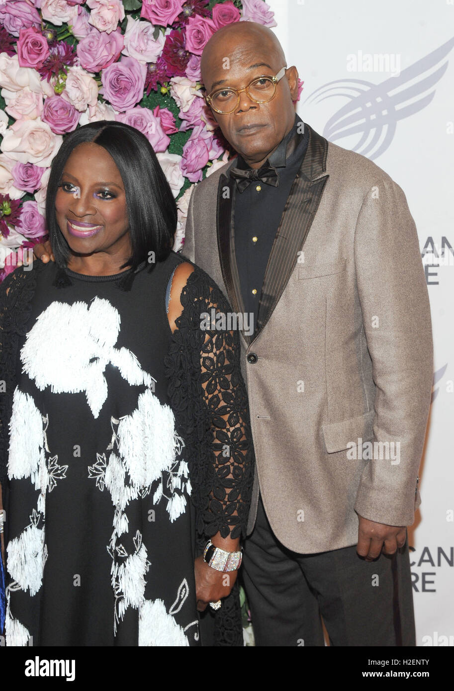 New York, USA. 26th September, 2016. Samuel L. Jackson and LaTanya ...