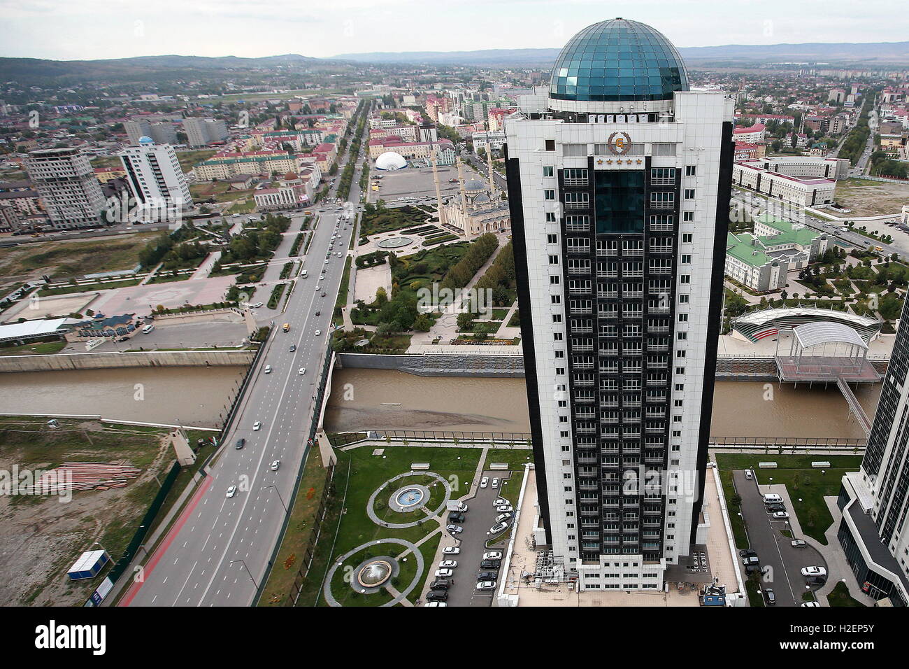 Grozny, Russia. 26th Sep, 2016. The Grozny City Hotel. © Sergei Stock ...