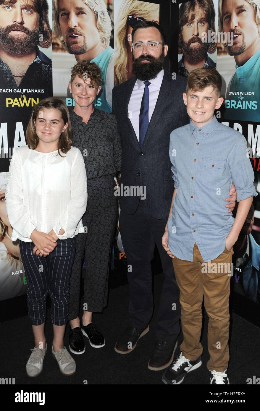 Los Angeles, CA, USA. 26th Sep, 2016. Jared Hess, Family at arrivals ...