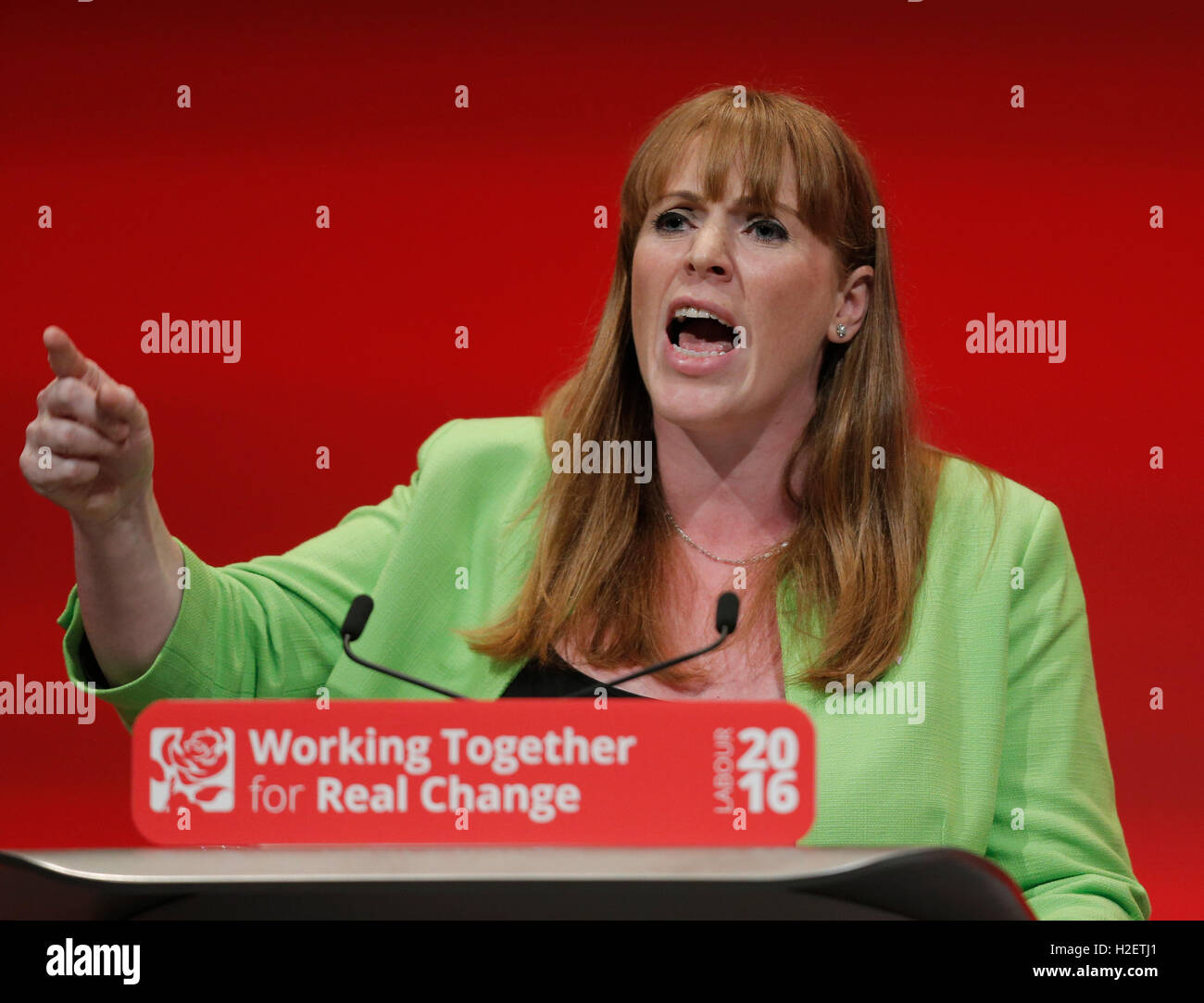 Liverpool, Uk. 27th September, 2016. Angela Raynor Mp Shadow Secretary ...