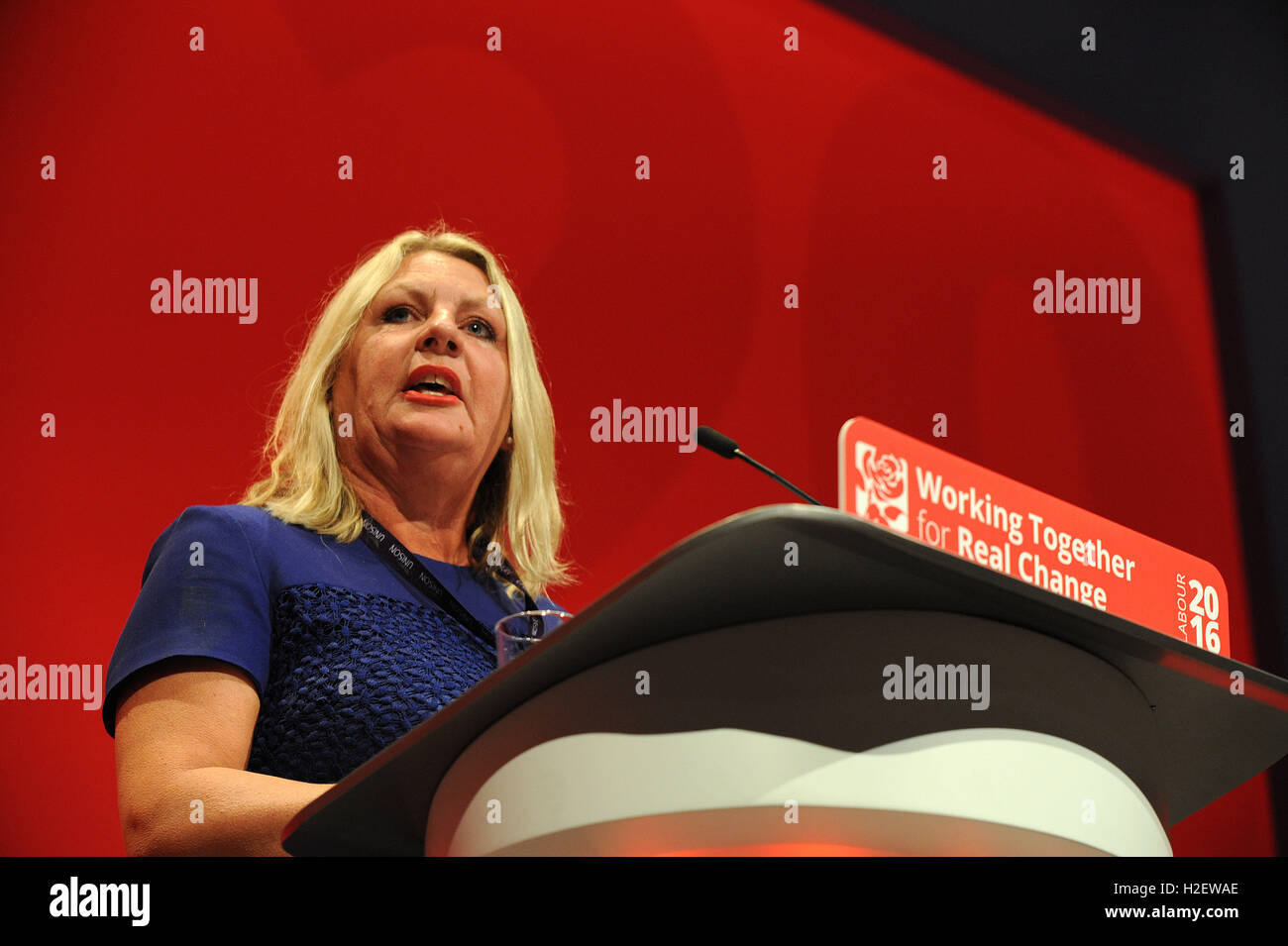 Liverpool, England. 27th September, 2016. Liz Snape TUC president ...