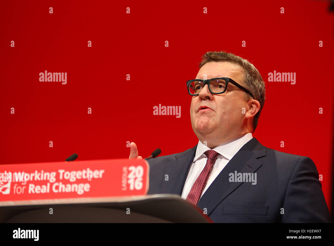 Liverpool, UK. 27th September, 2016. Tom Watson, Deputy Leader of the ...