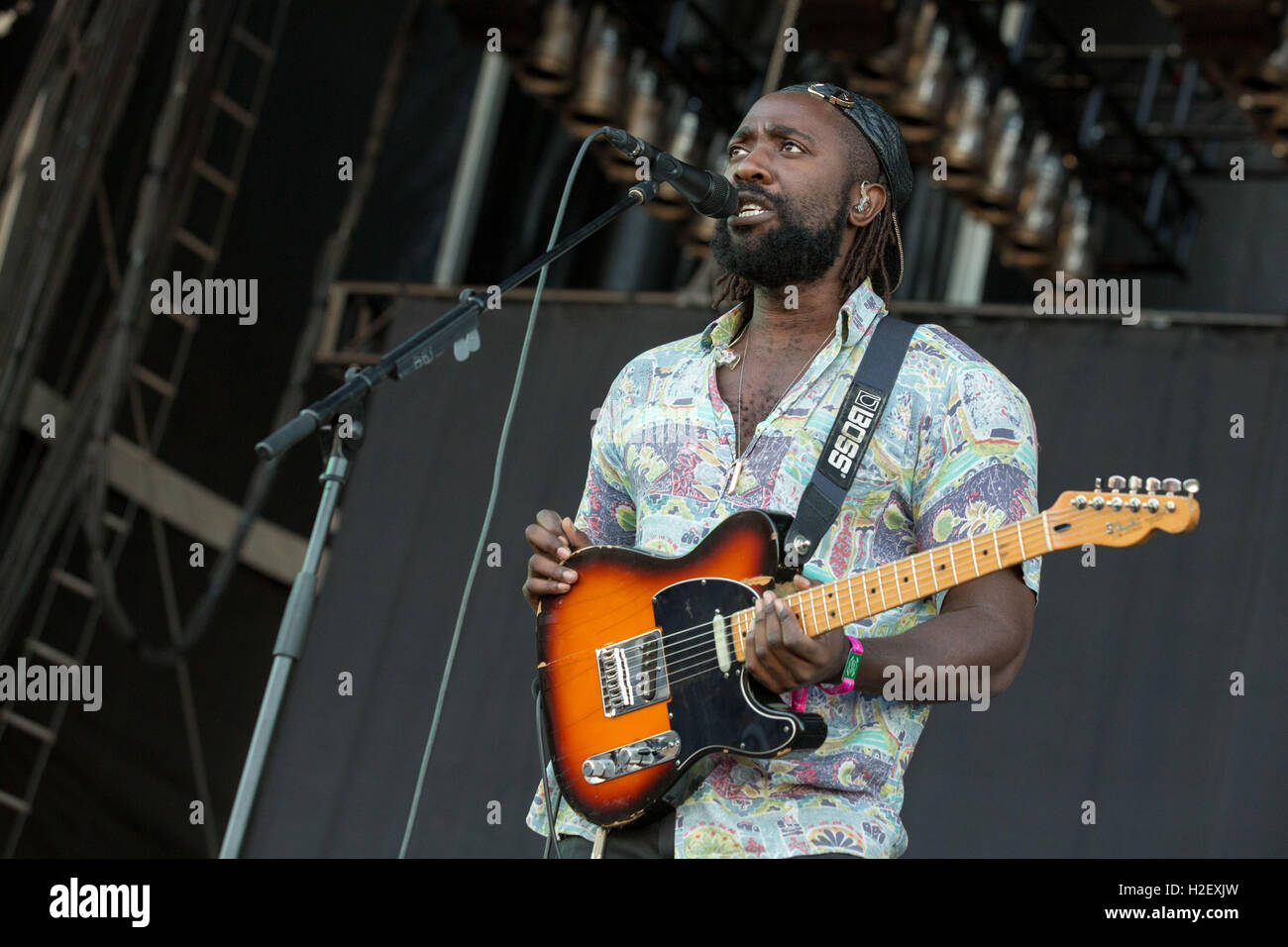 Las Vegas, Nevada, USA. 23rd Sep, 2016. KELLY OKEREKE of Bloc Party ...