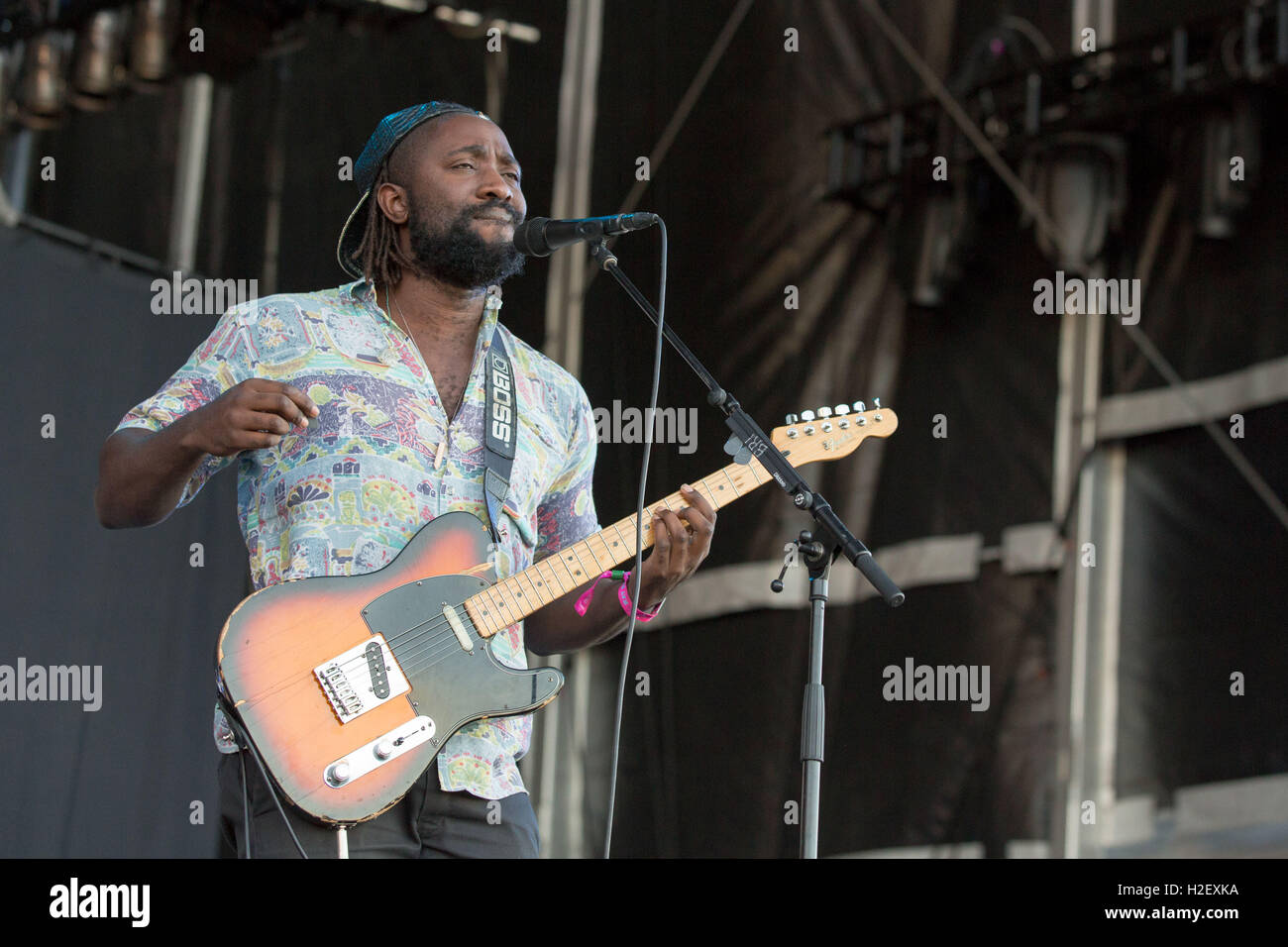 Las Vegas, Nevada, USA. 23rd Sep, 2016. KELLY OKEREKE of Bloc Party ...
