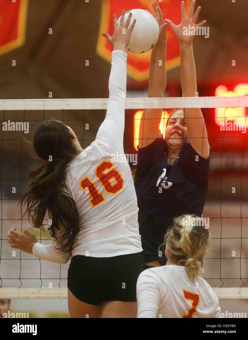 Alamy high school volleyball match hi-res stock photography and images ...