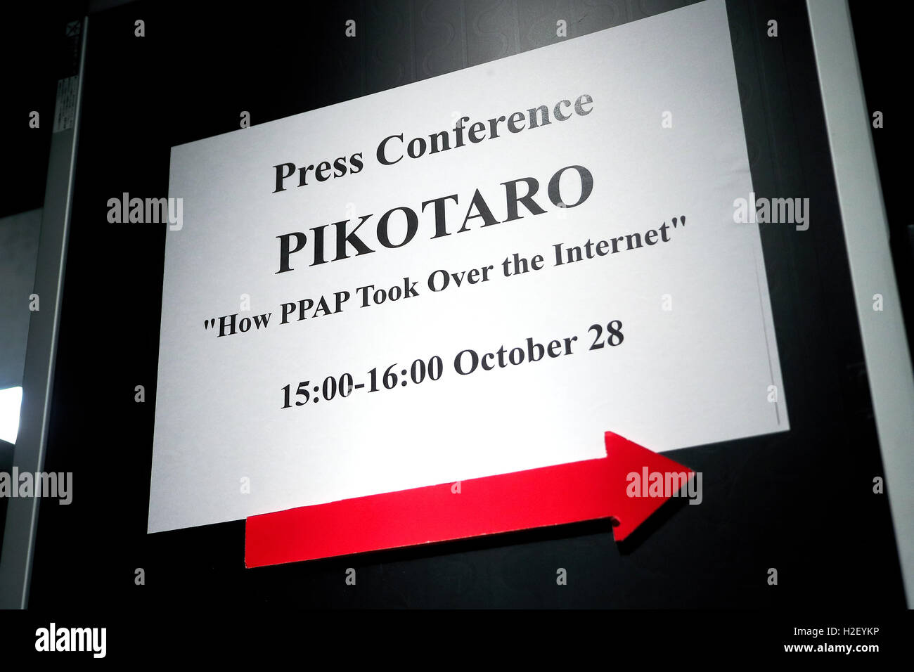 Tokyo, Japan. 28th Oct, 2016. Japanese comedian Pikotaro (Piko Taro ...