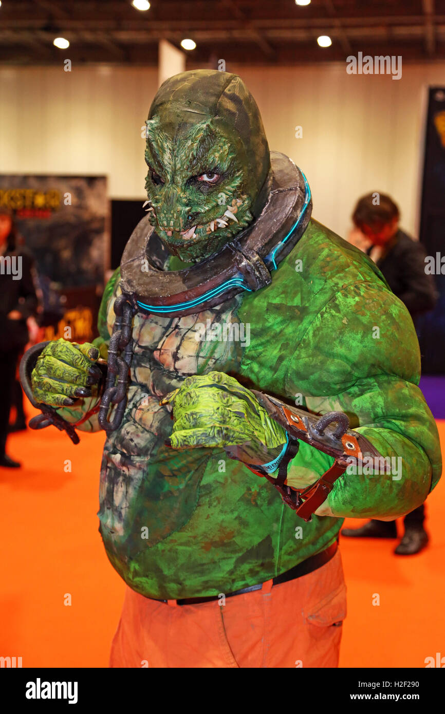London, UK. 28th October 2016. Participants at MCM London Comic Con at ...