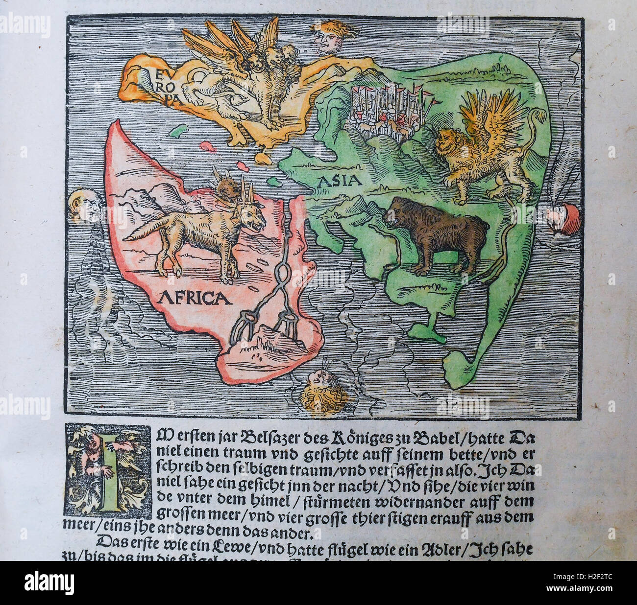 A page from a Luther bible from 1534 can be seen at the St. Gertraud ...