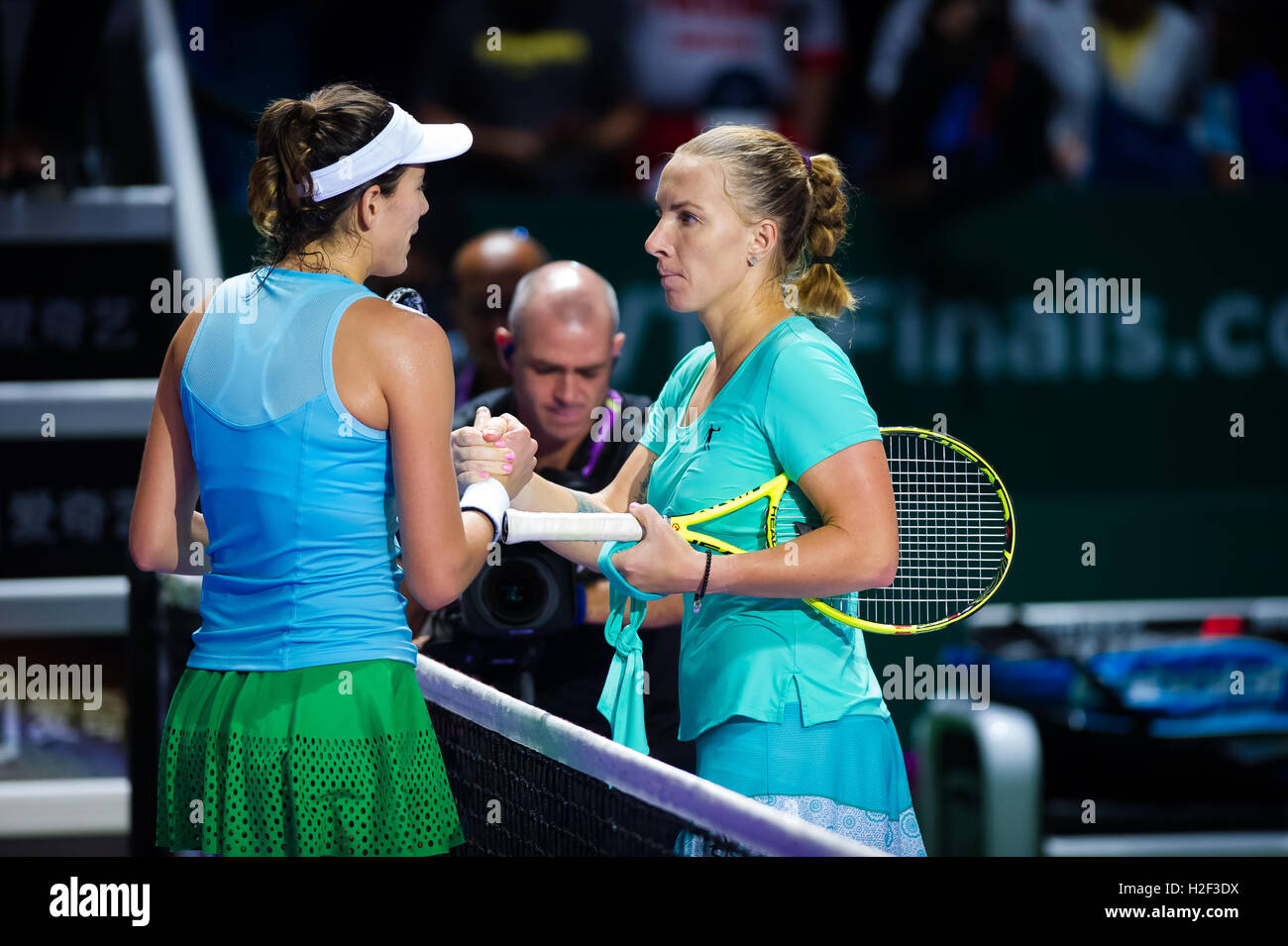 Singapore, Singapore. 28 October, 2016. Garbine Muguruza in action at ...