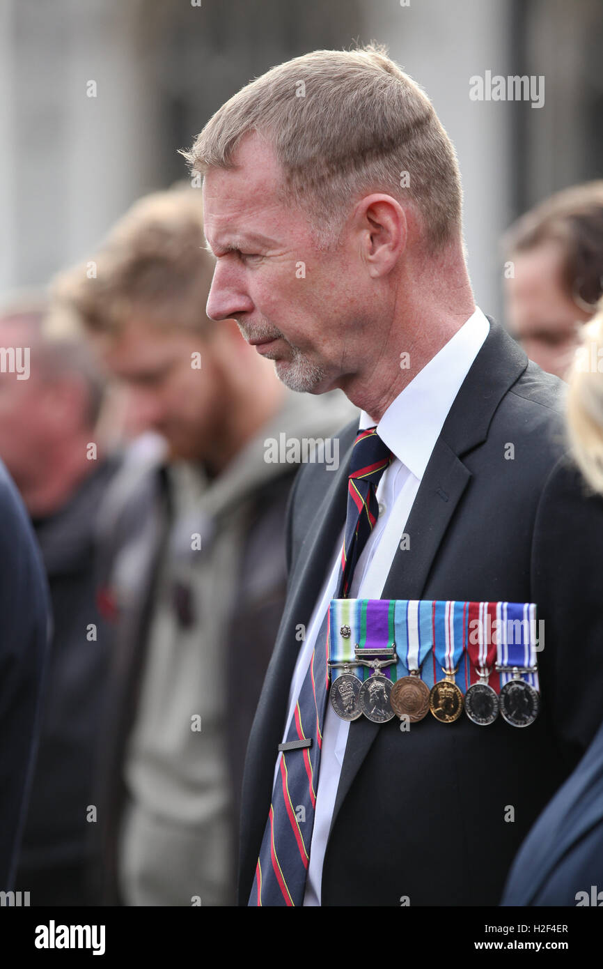 London, UK. 28th Oct, 2016. Former and serving members of the armed ...