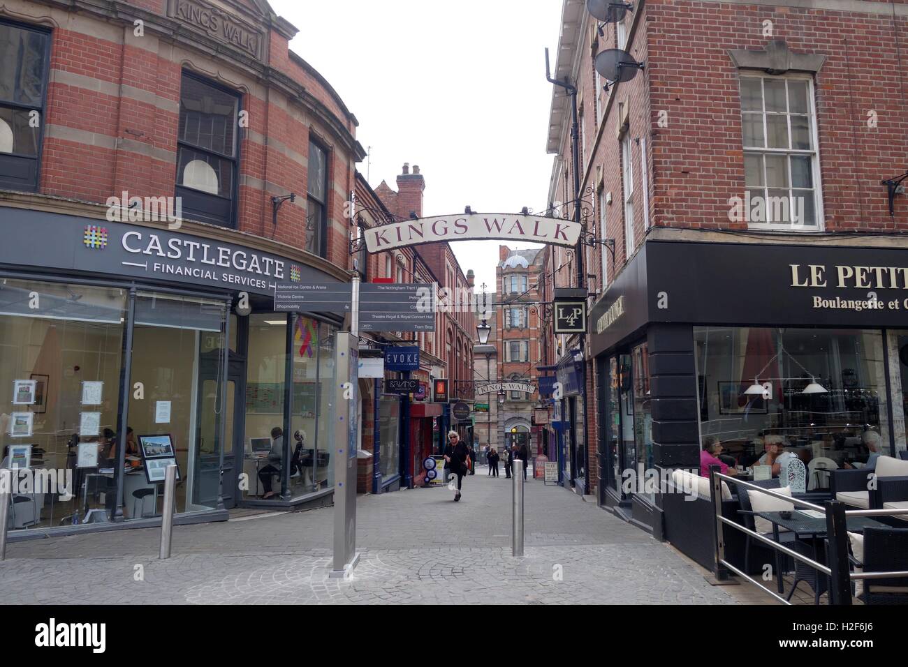 Nottingham - Kings walk | usage worldwide Stock Photo - Alamy