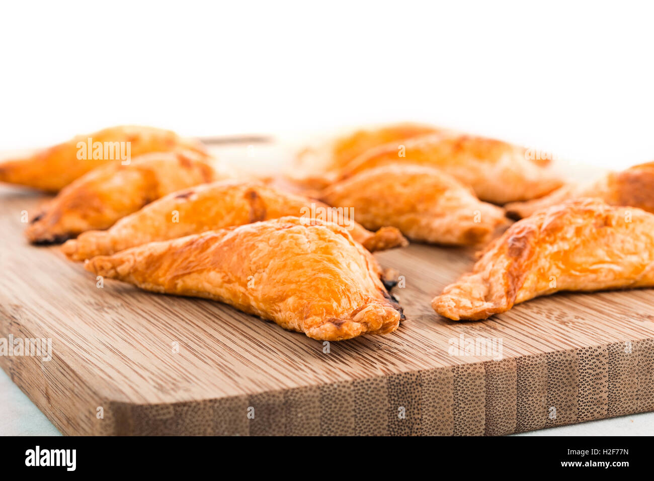 Traditional Cornish Pasties on Wooden Board in Kitchen Stock Photo - Alamy
