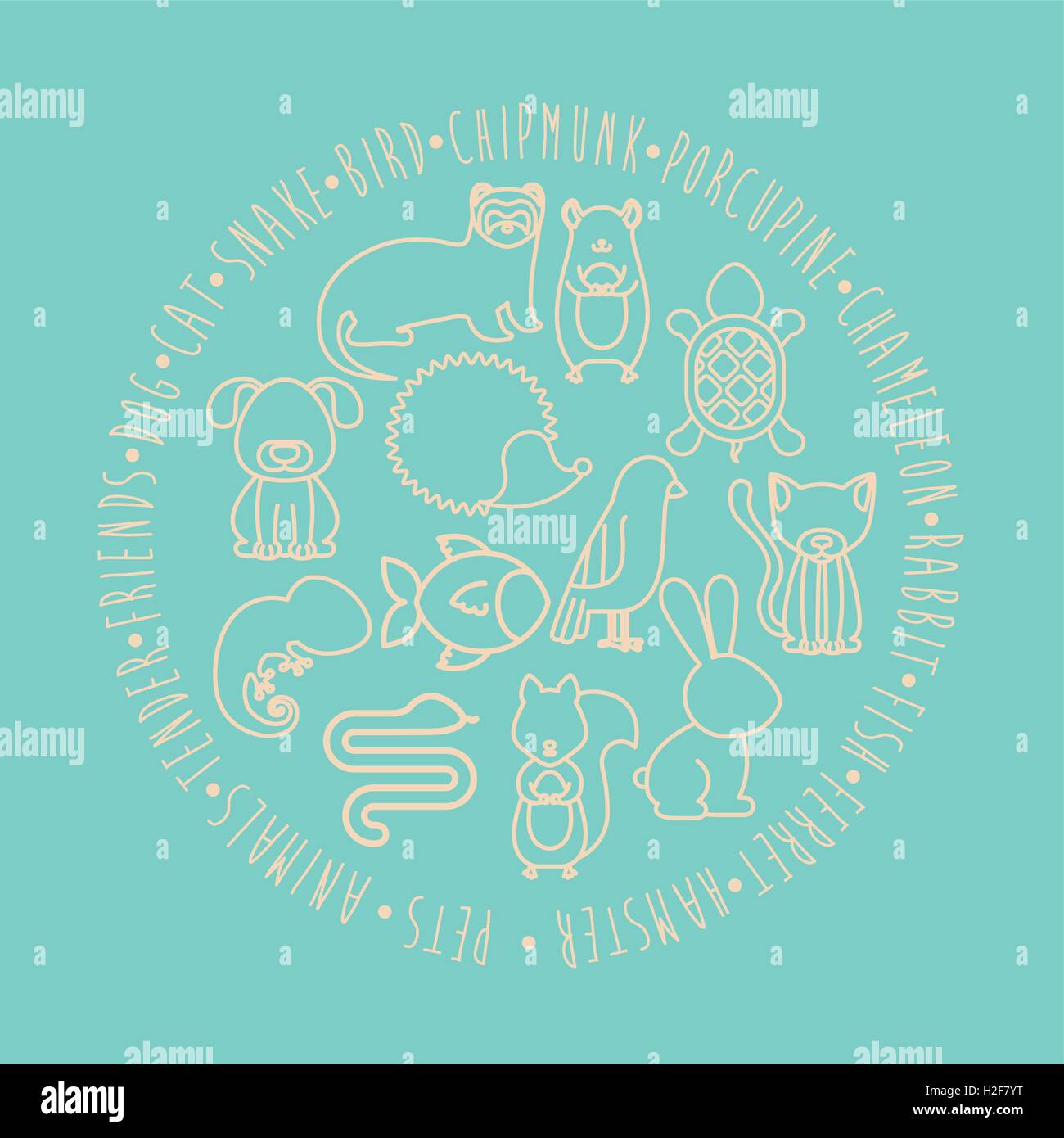animal pet cartoon design Stock Vector Image & Art - Alamy