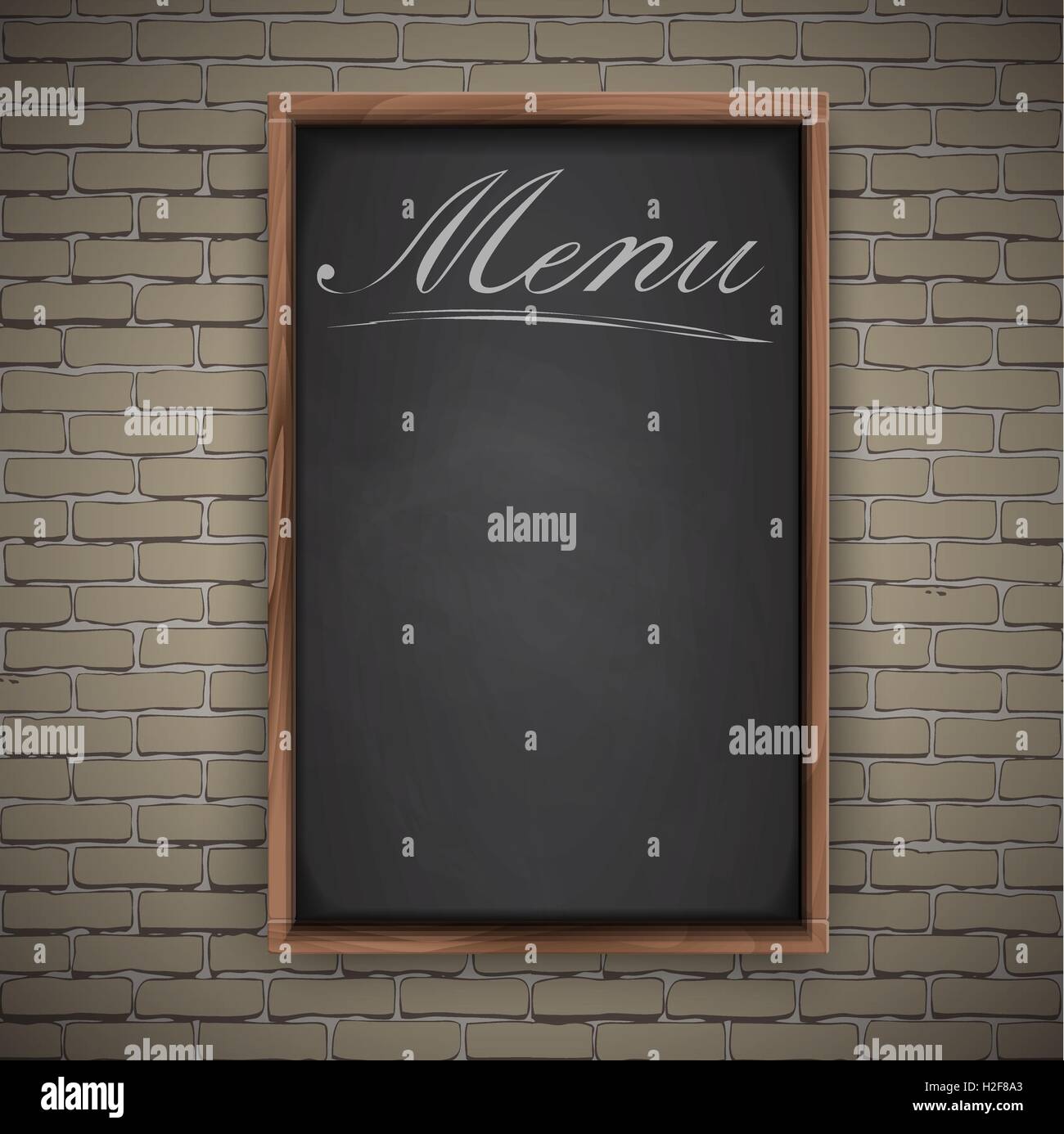 Menu chalkboard on white background Stock Vector Image & Art - Alamy