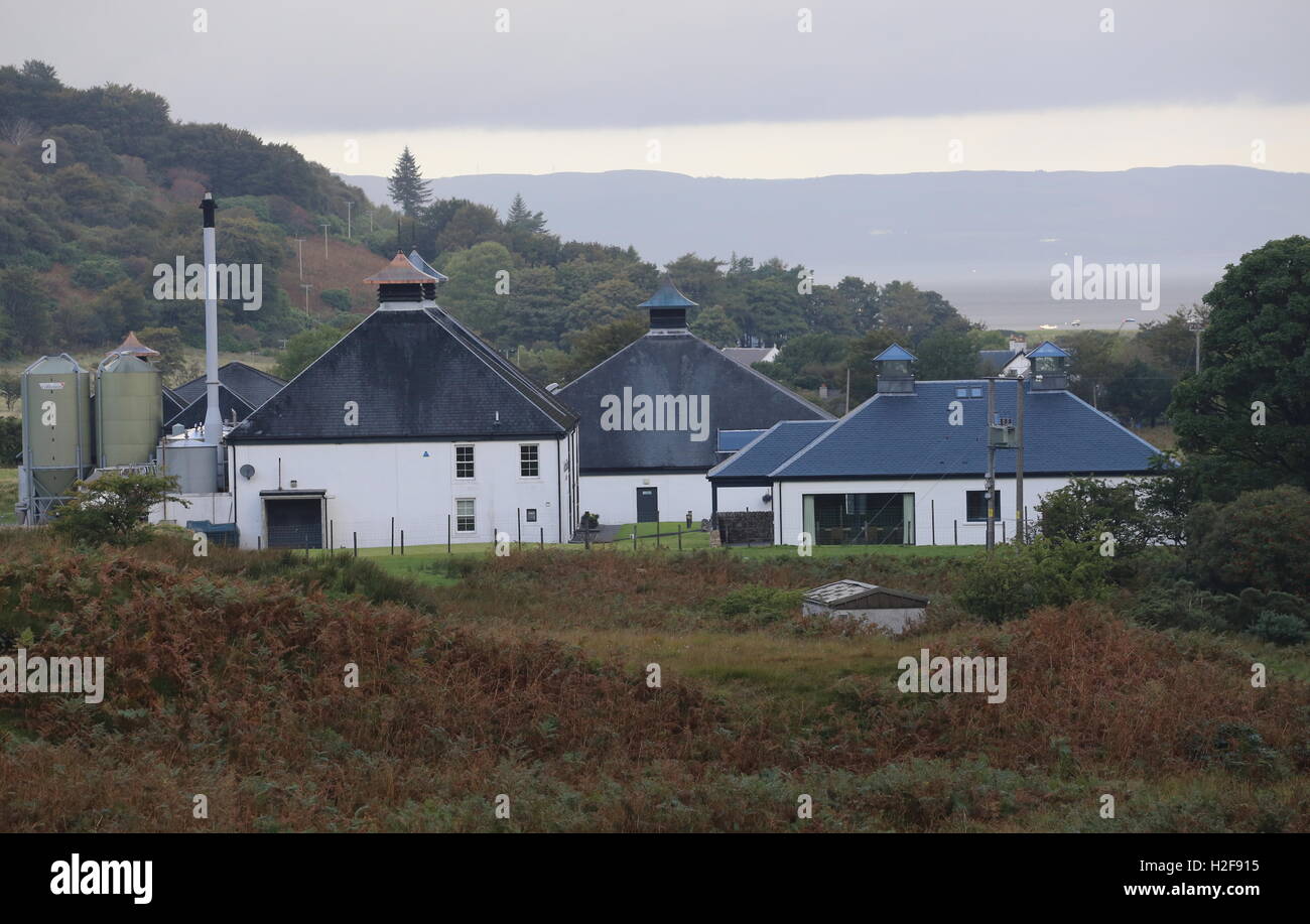 Exterior of Arran distillery Lochranza Isle of Arran Scotland September 2016 Stock Photo - Alamy